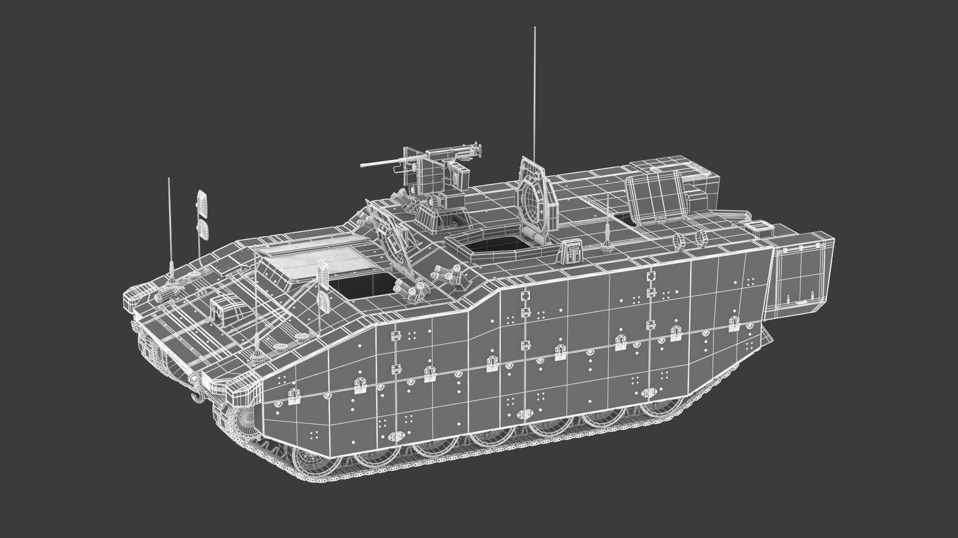 Ares Armored Vehicle - 3D Model by frezzy