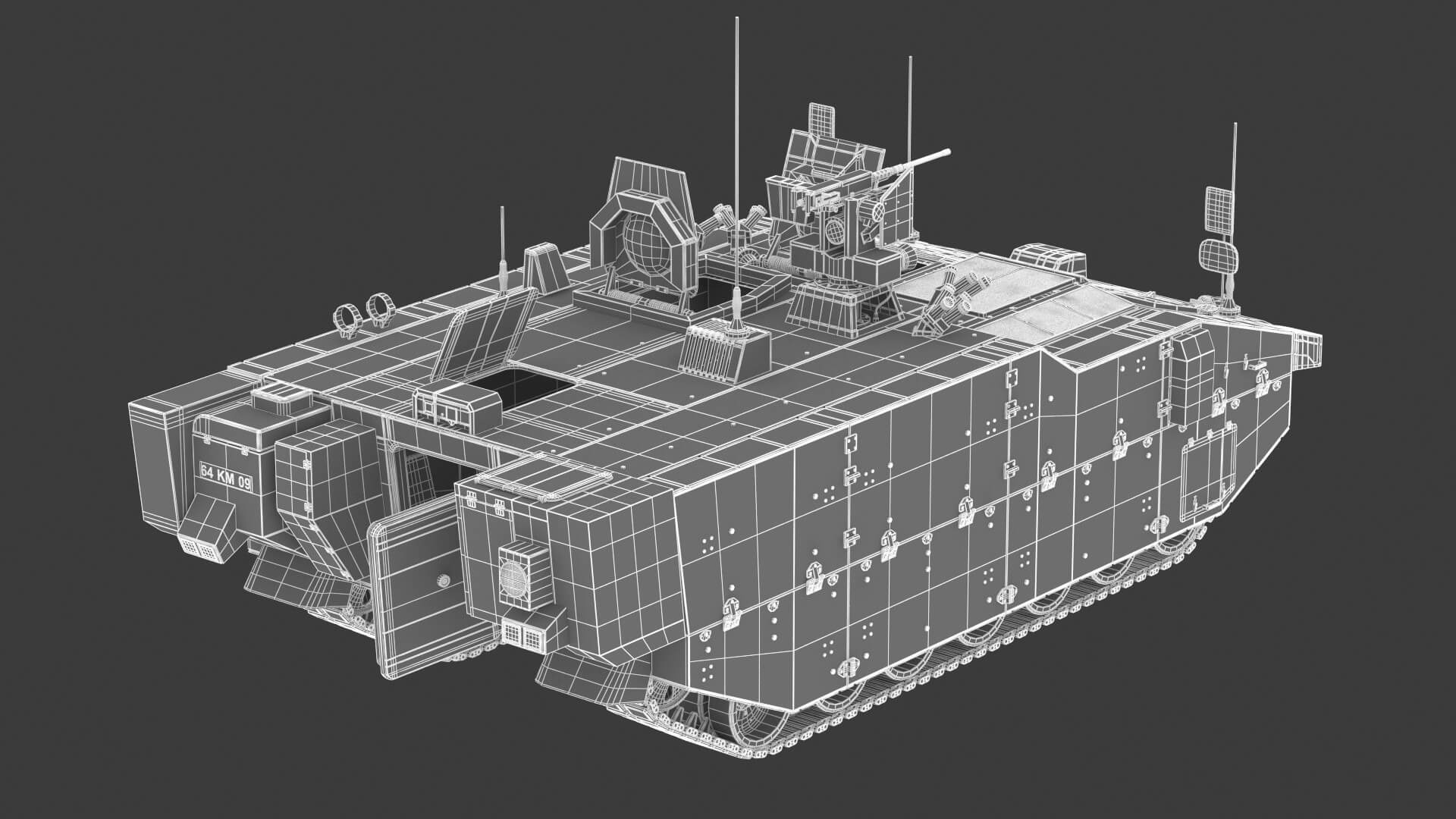 Ares Armored Vehicle - 3D Model by frezzy