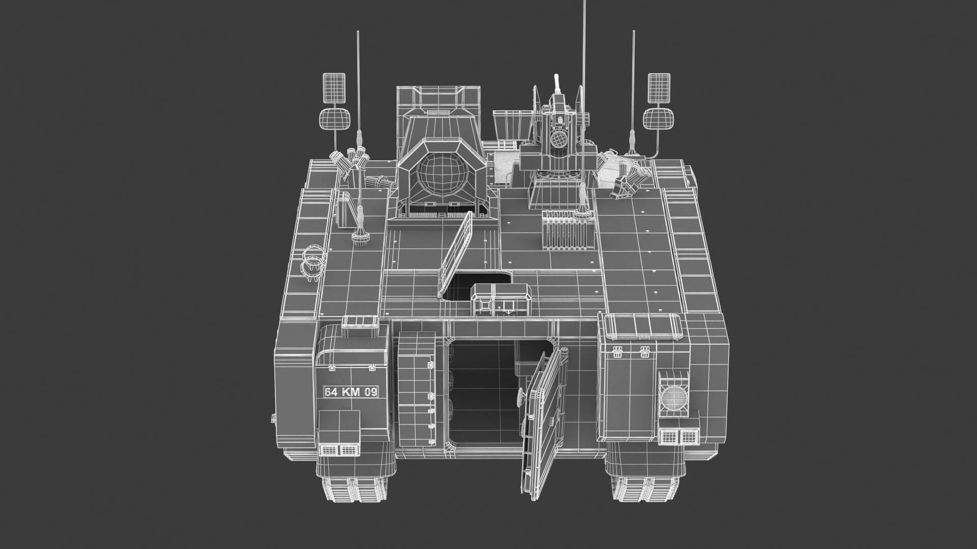 Ares Armored Vehicle - 3D Model by frezzy