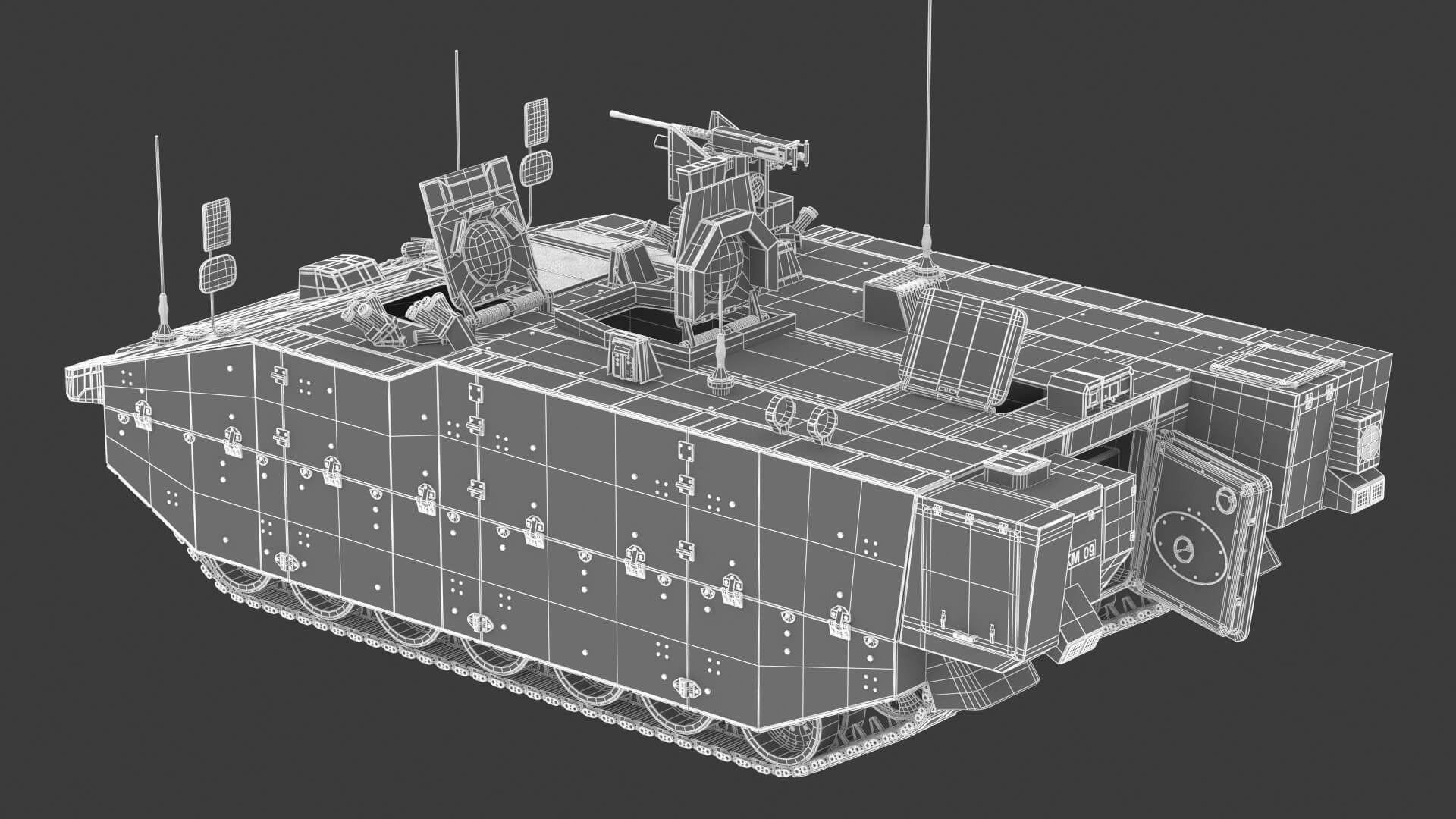 Ares Armored Vehicle - 3D Model by frezzy