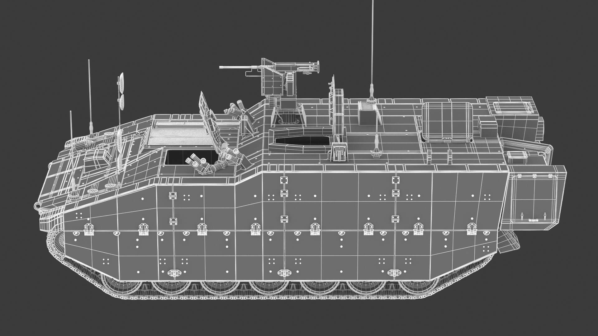 Ares Armored Vehicle - 3D Model by frezzy