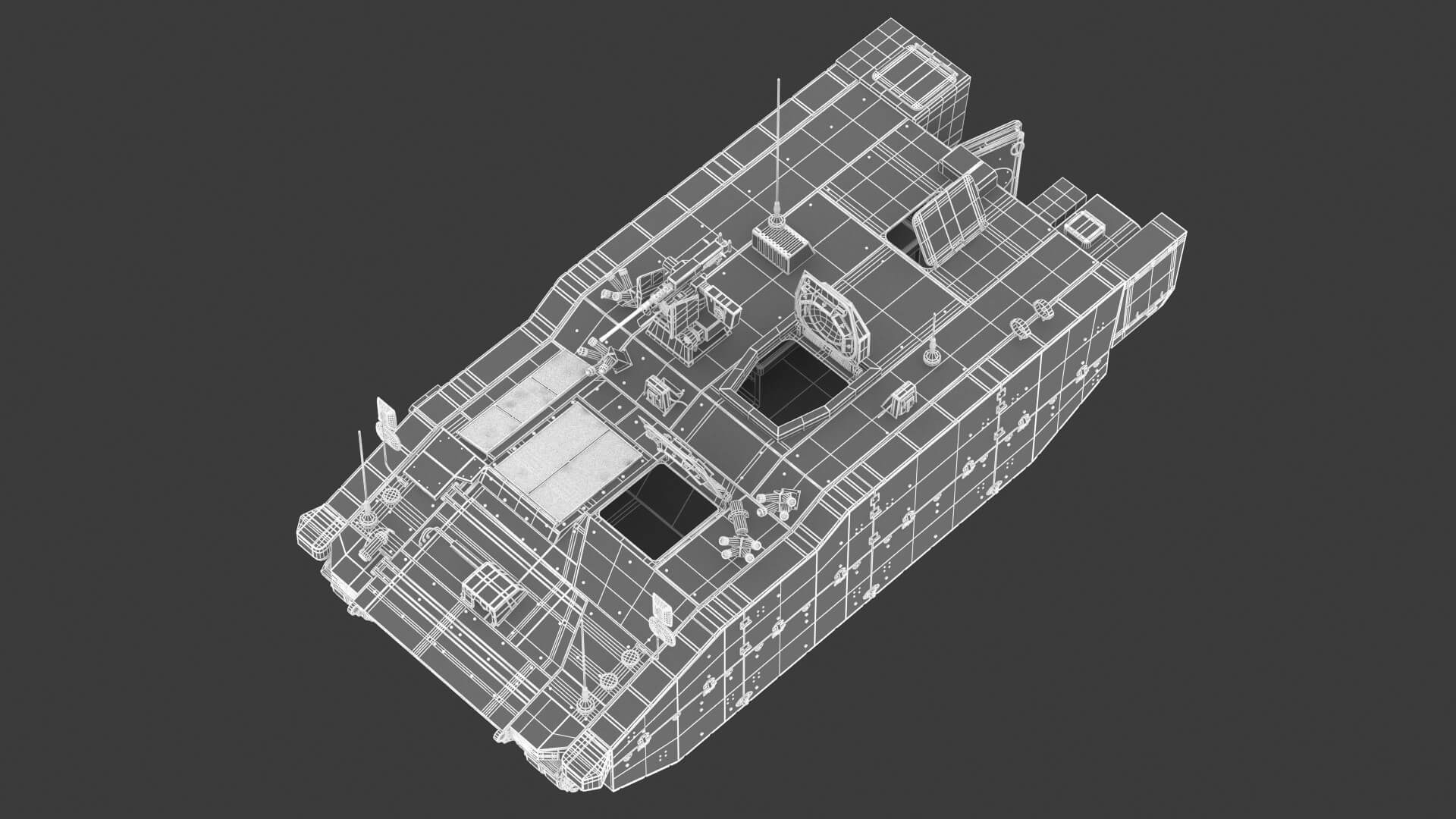 Ares Armored Vehicle - 3D Model by frezzy