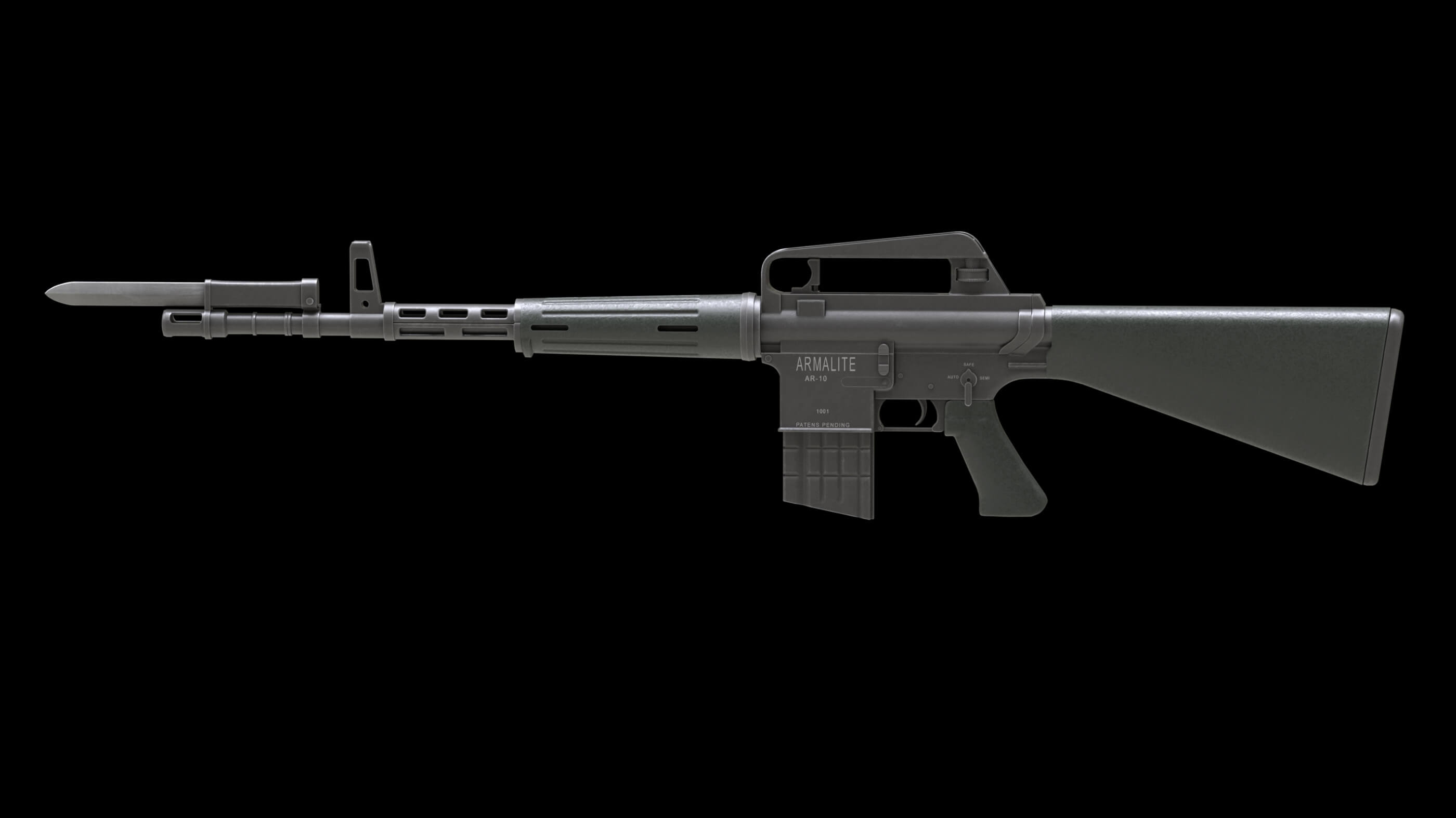Armalite AR-10 3D Model by frezzy