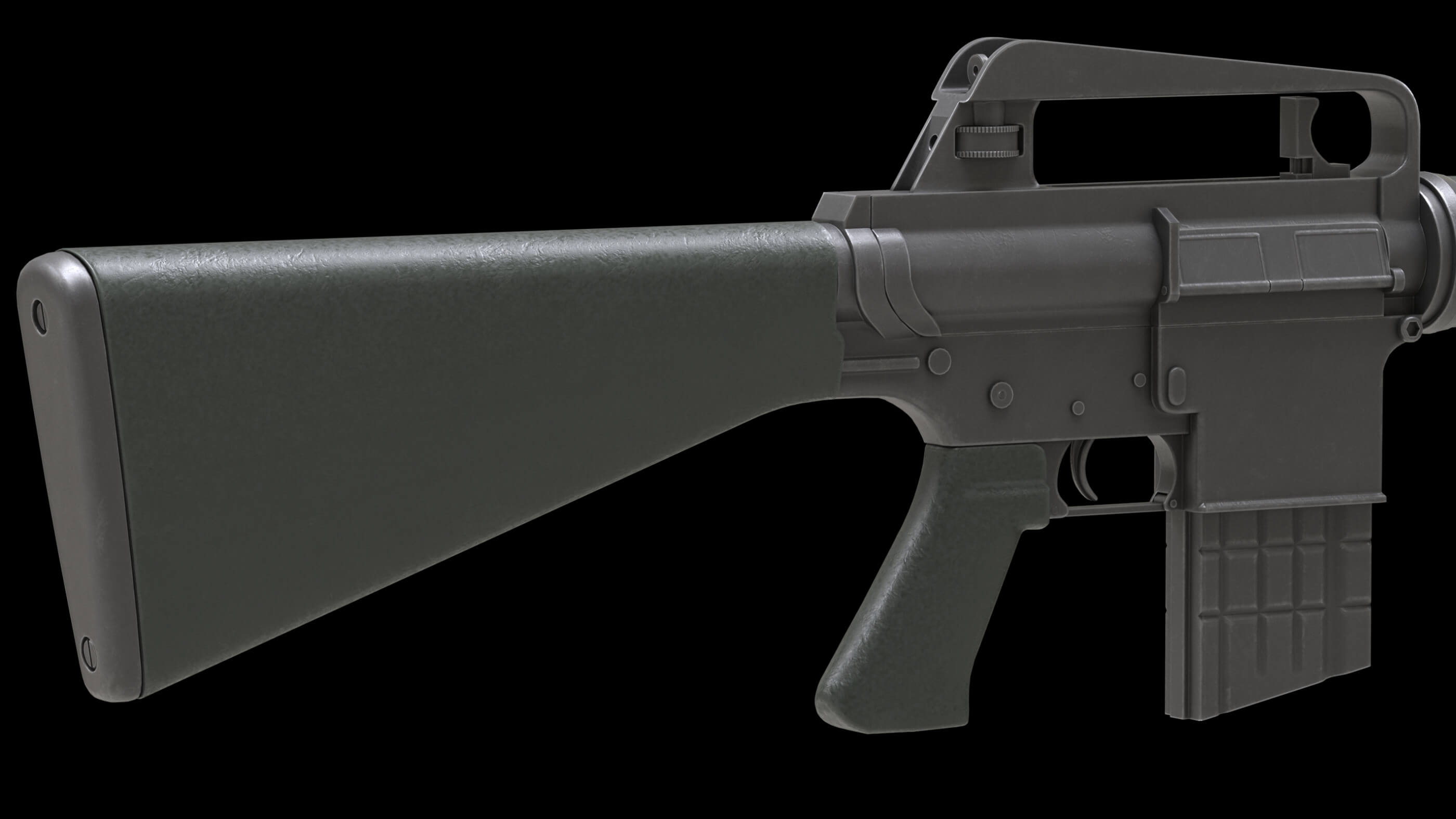 Armalite AR-10 3D Model by frezzy