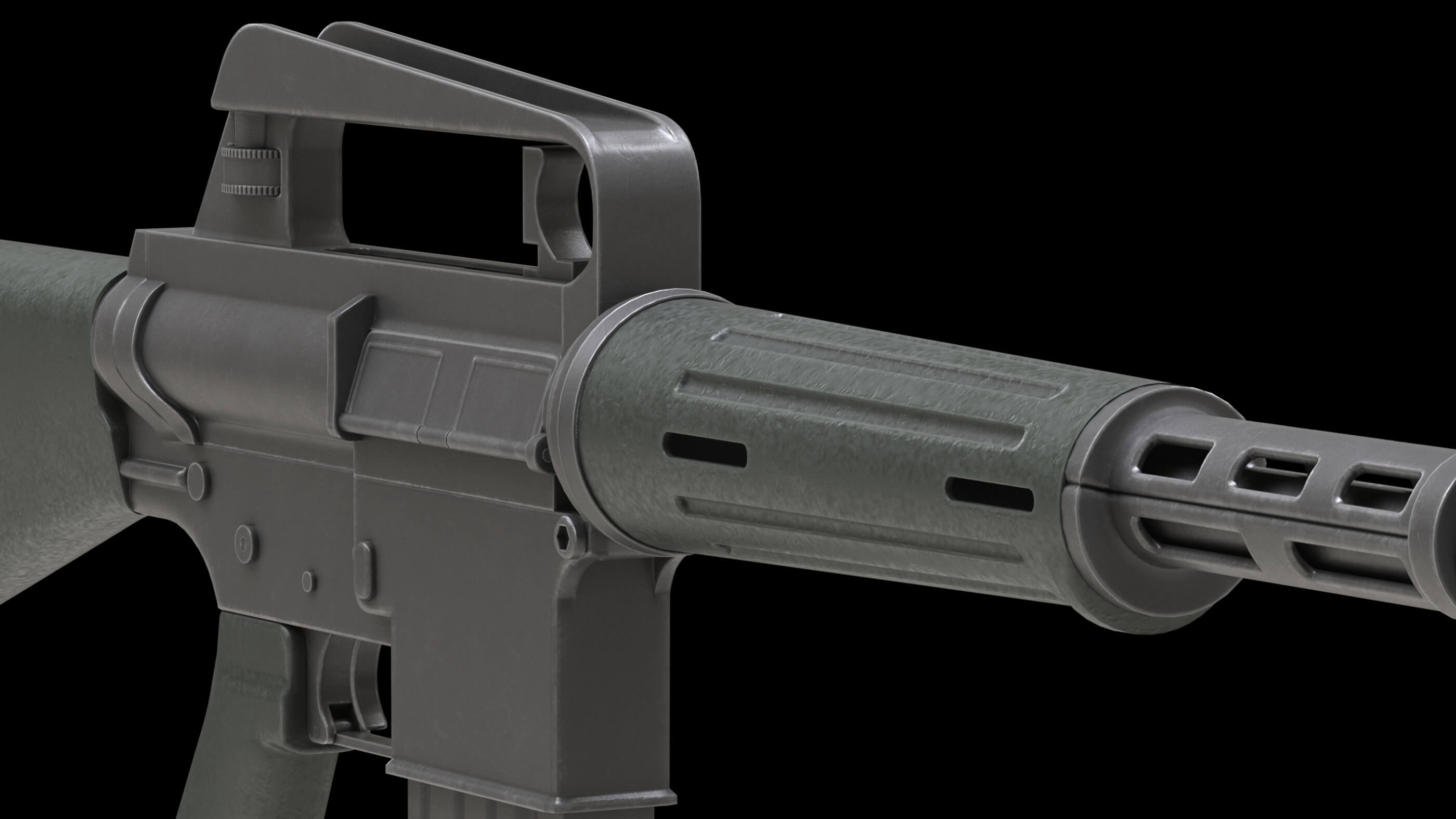 Armalite AR-10 3D Model by frezzy