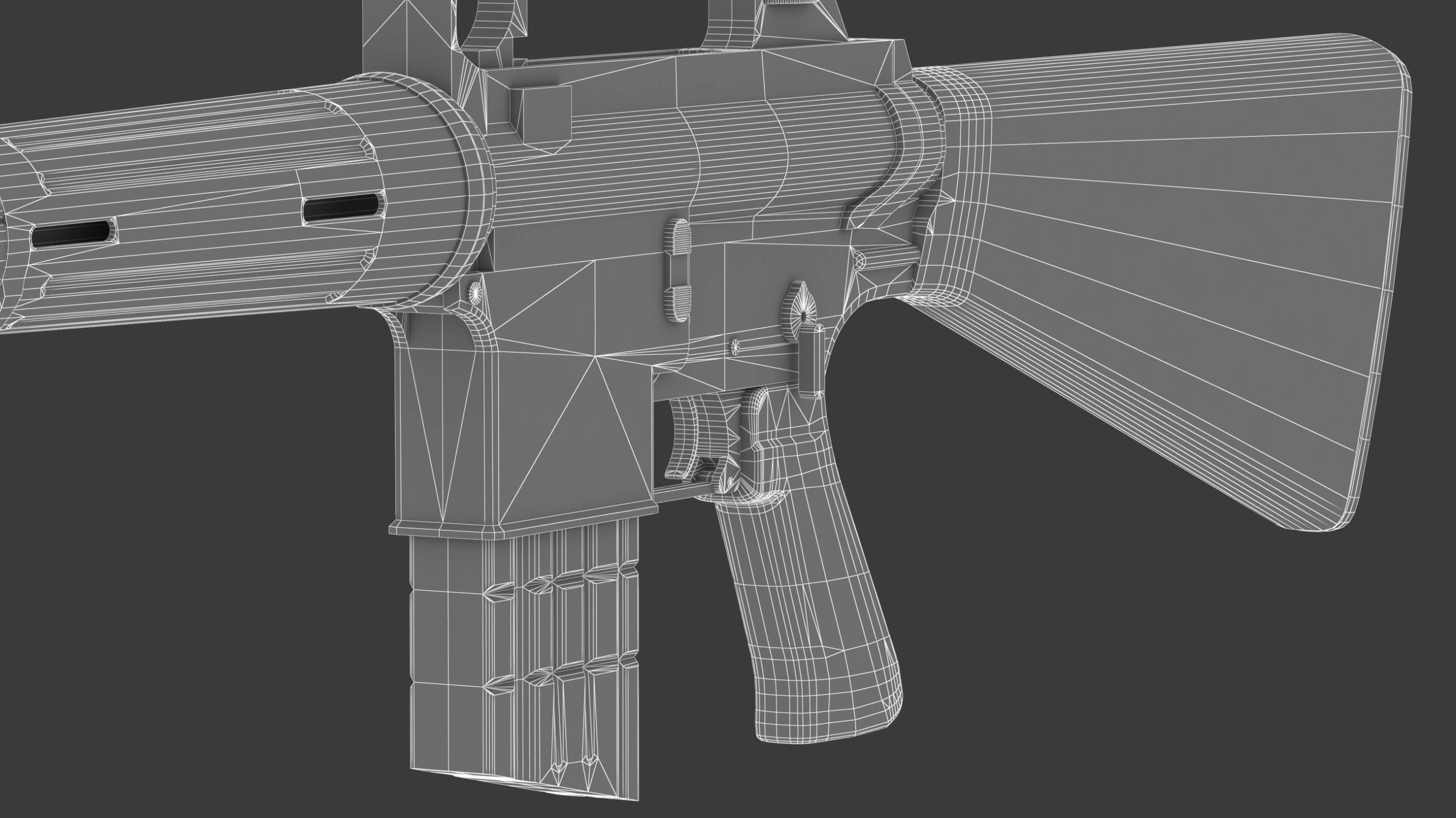 Armalite AR-10 3D Model by frezzy