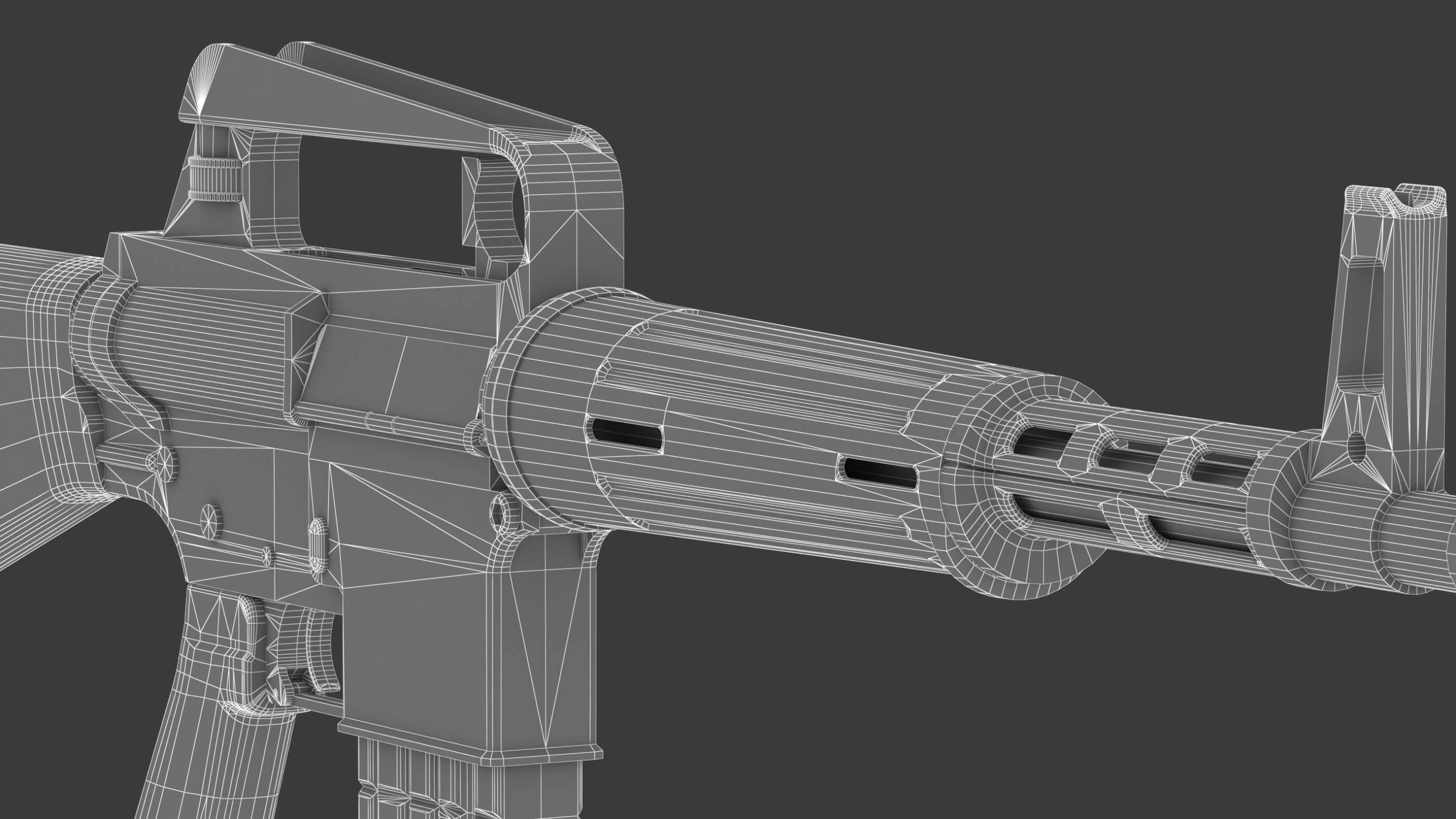 Armalite AR-10 3D Model by frezzy