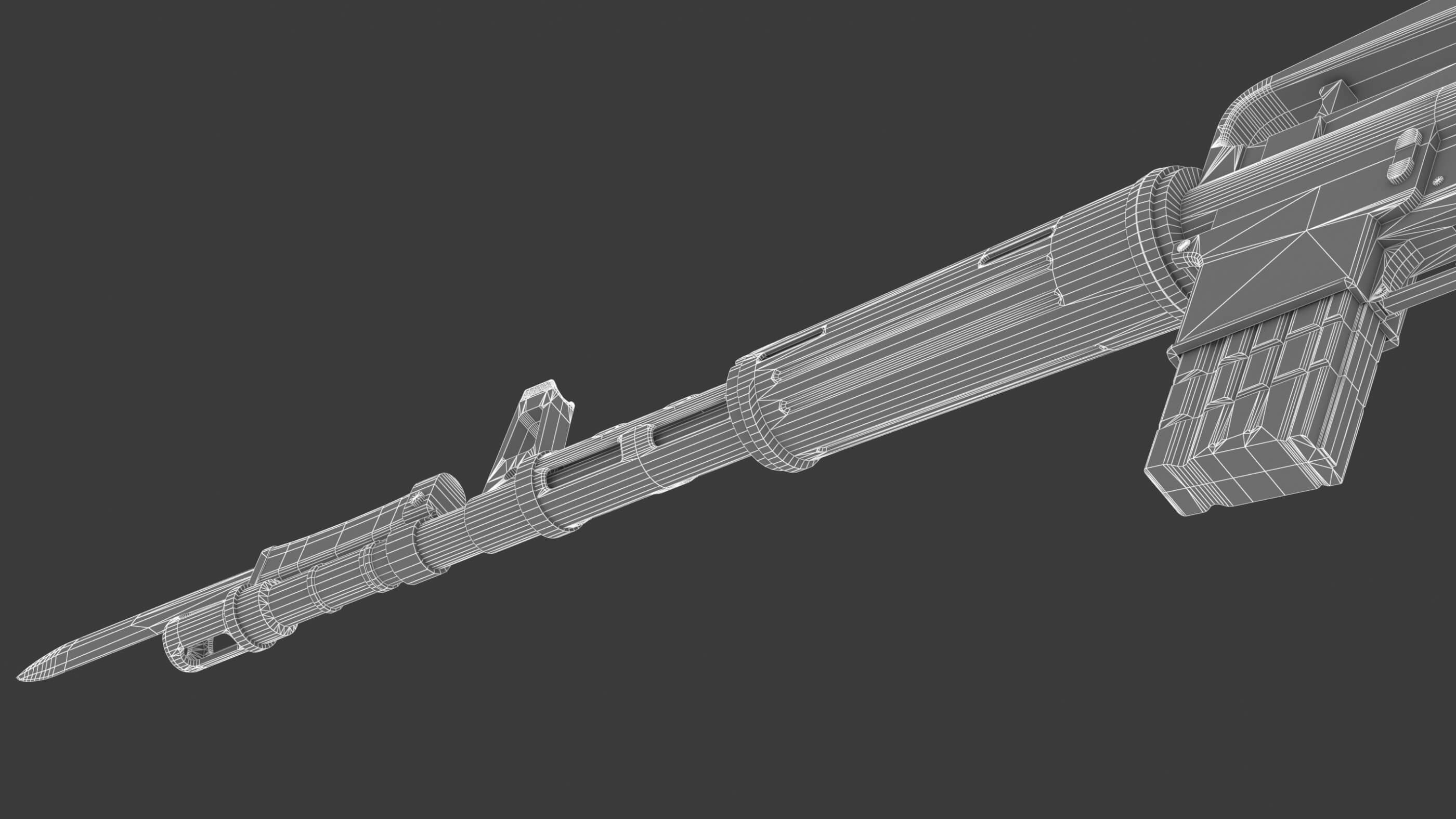 Armalite AR-10 3D Model by frezzy