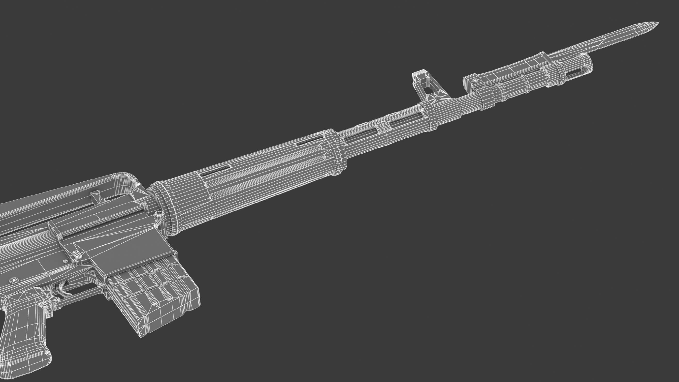 Armalite AR-10 3D Model by frezzy
