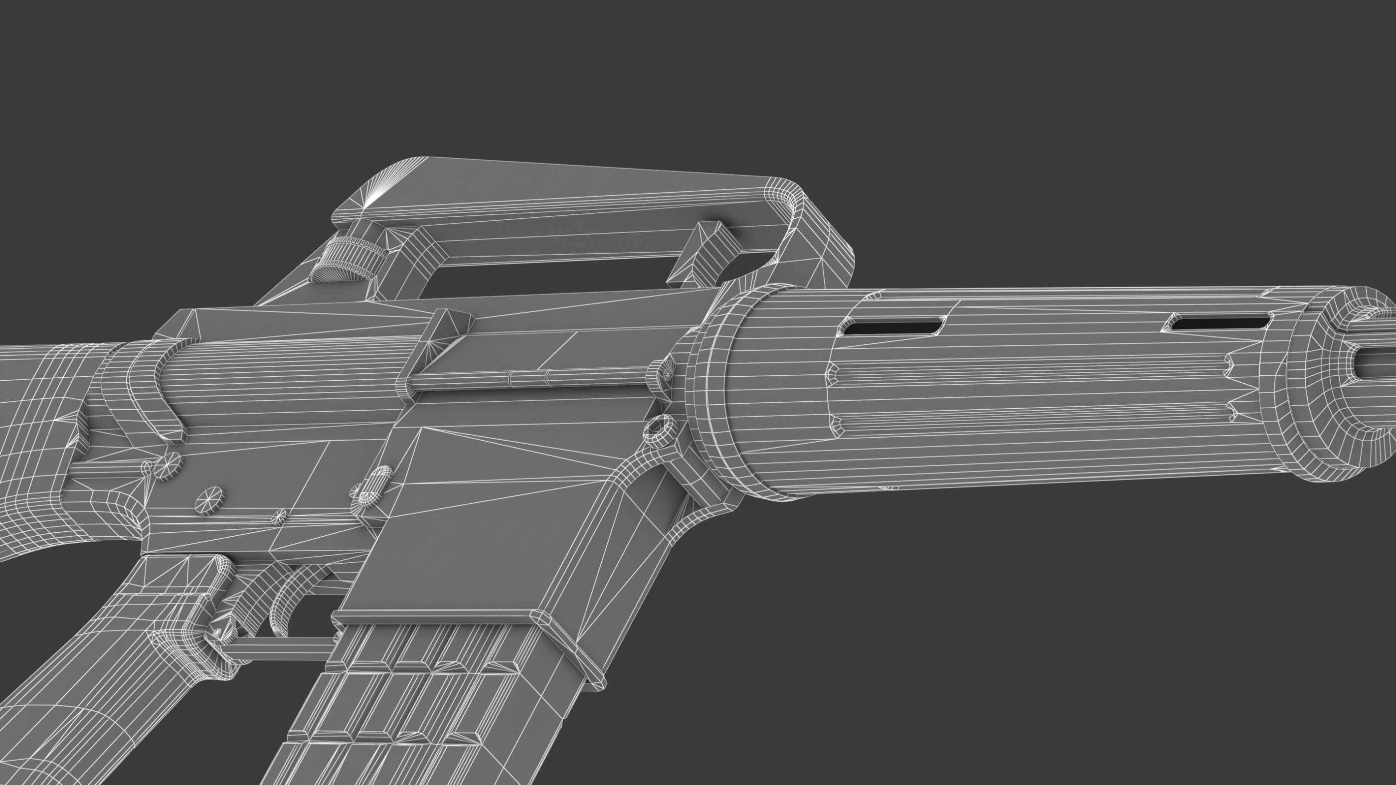 Armalite AR-10 3D Model by frezzy