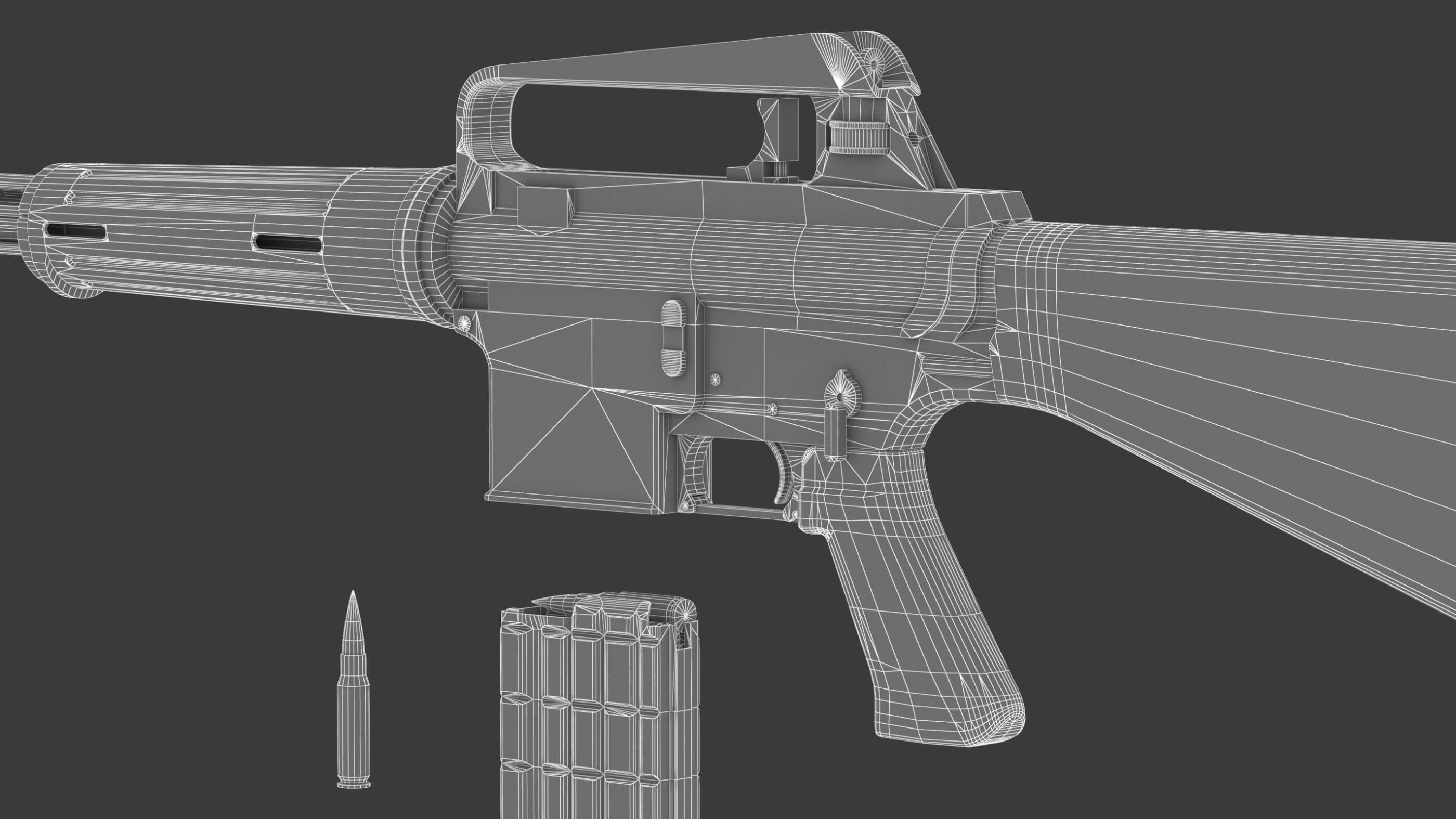 Armalite AR-10 3D Model by frezzy