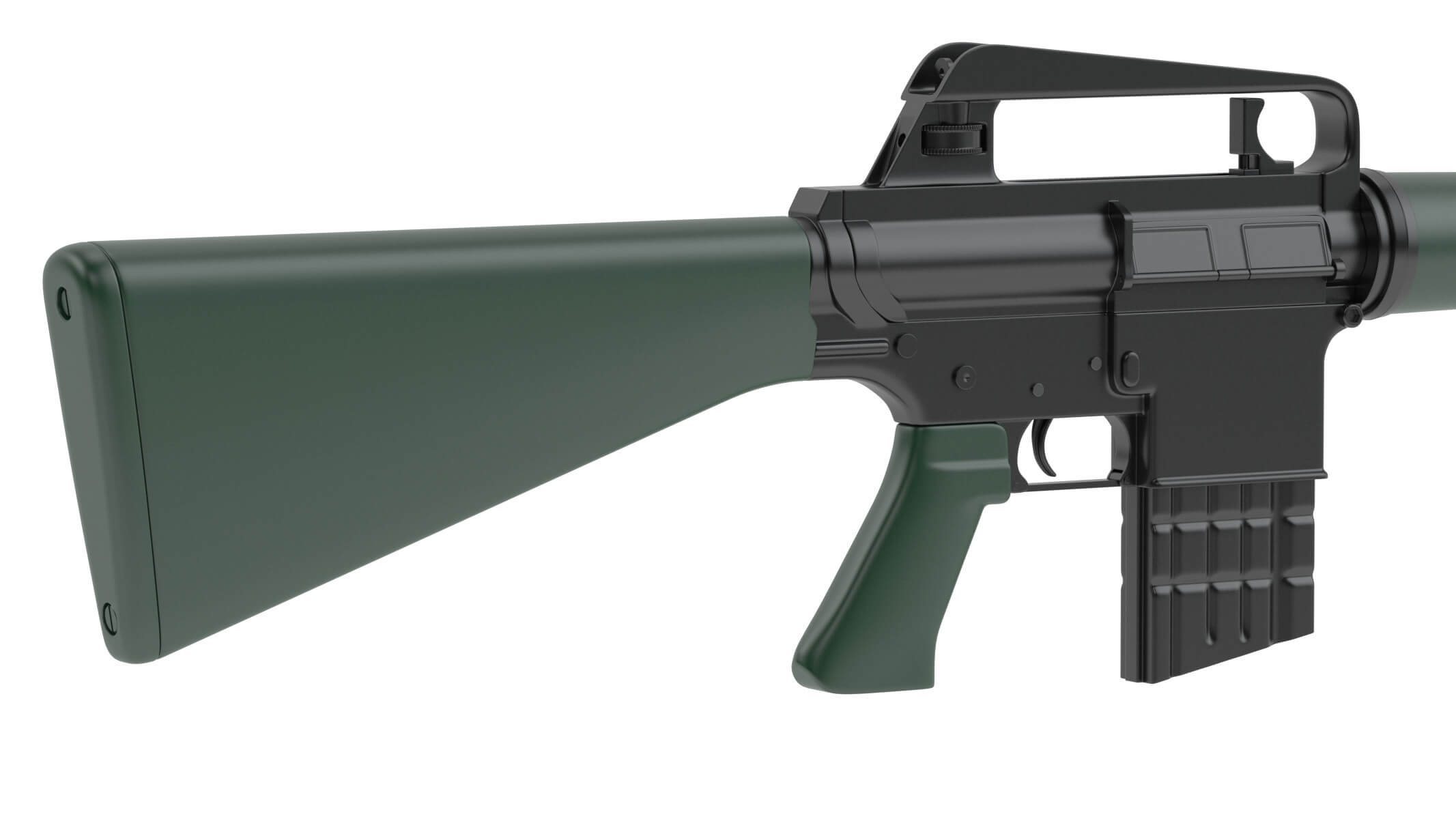Armalite AR-10 3D Model by frezzy