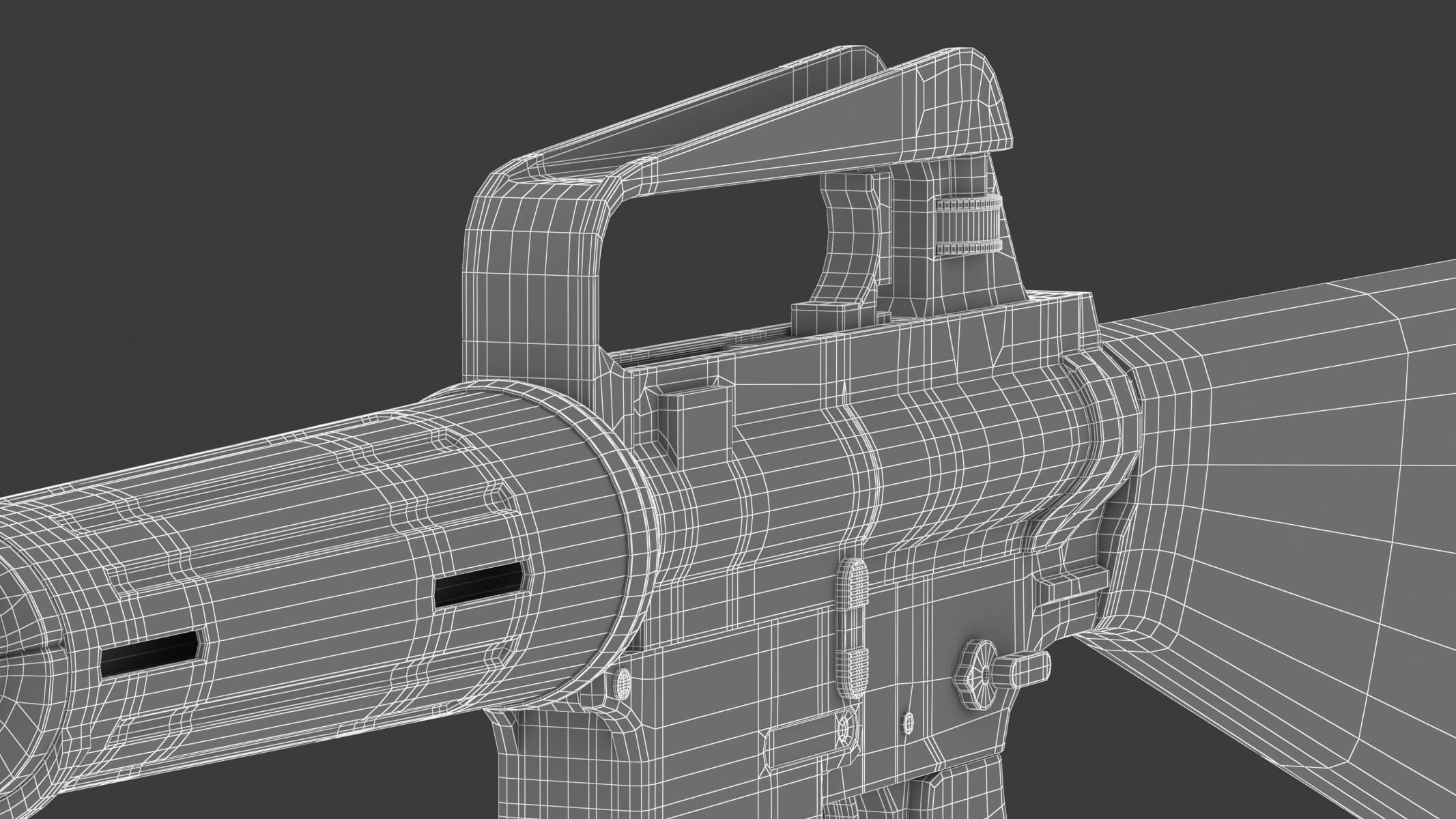 Armalite AR-10 3D Model by frezzy