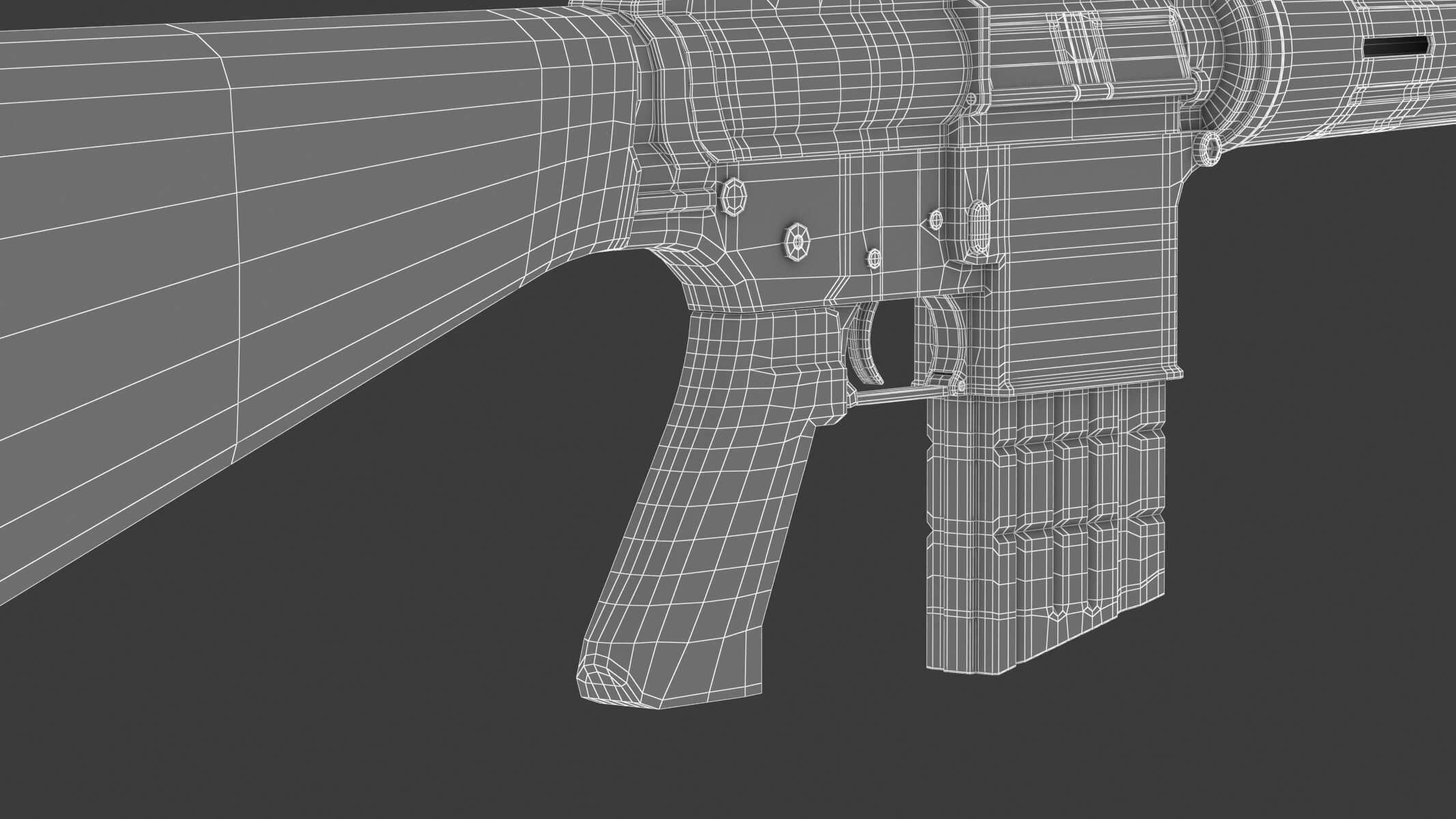 Armalite AR-10 3D Model by frezzy