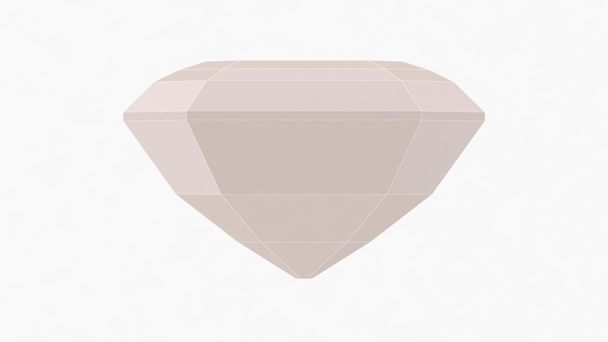 Asscher Cut Diamond - 3D Model by frezzy