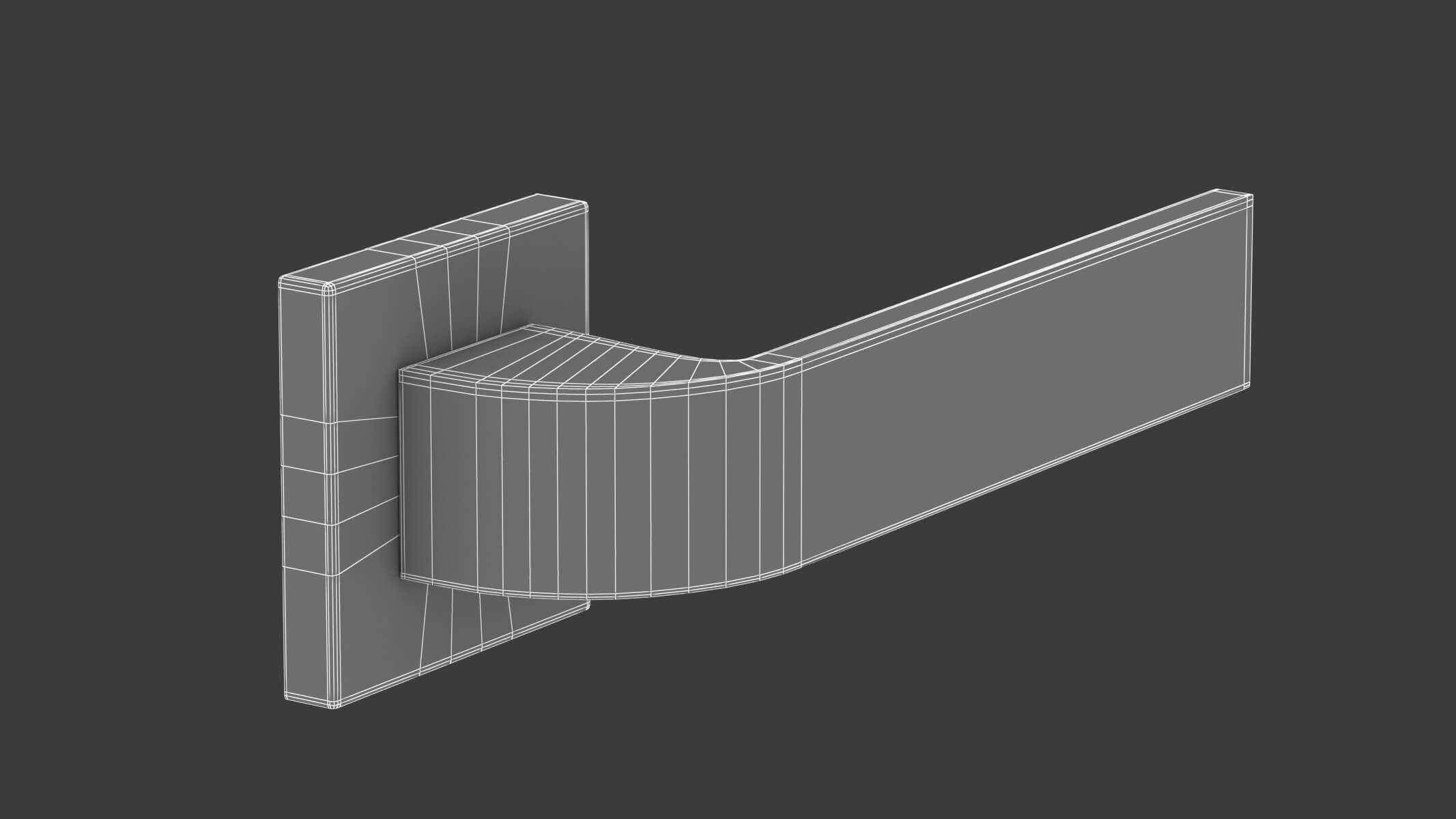 Atlantic Tupai Rapido Curvaline Turis Matt Black - 3D Model by frezzy