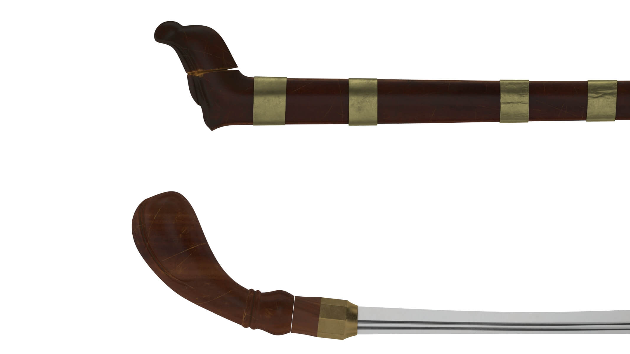 Badik Sword - 3D Model by frezzy