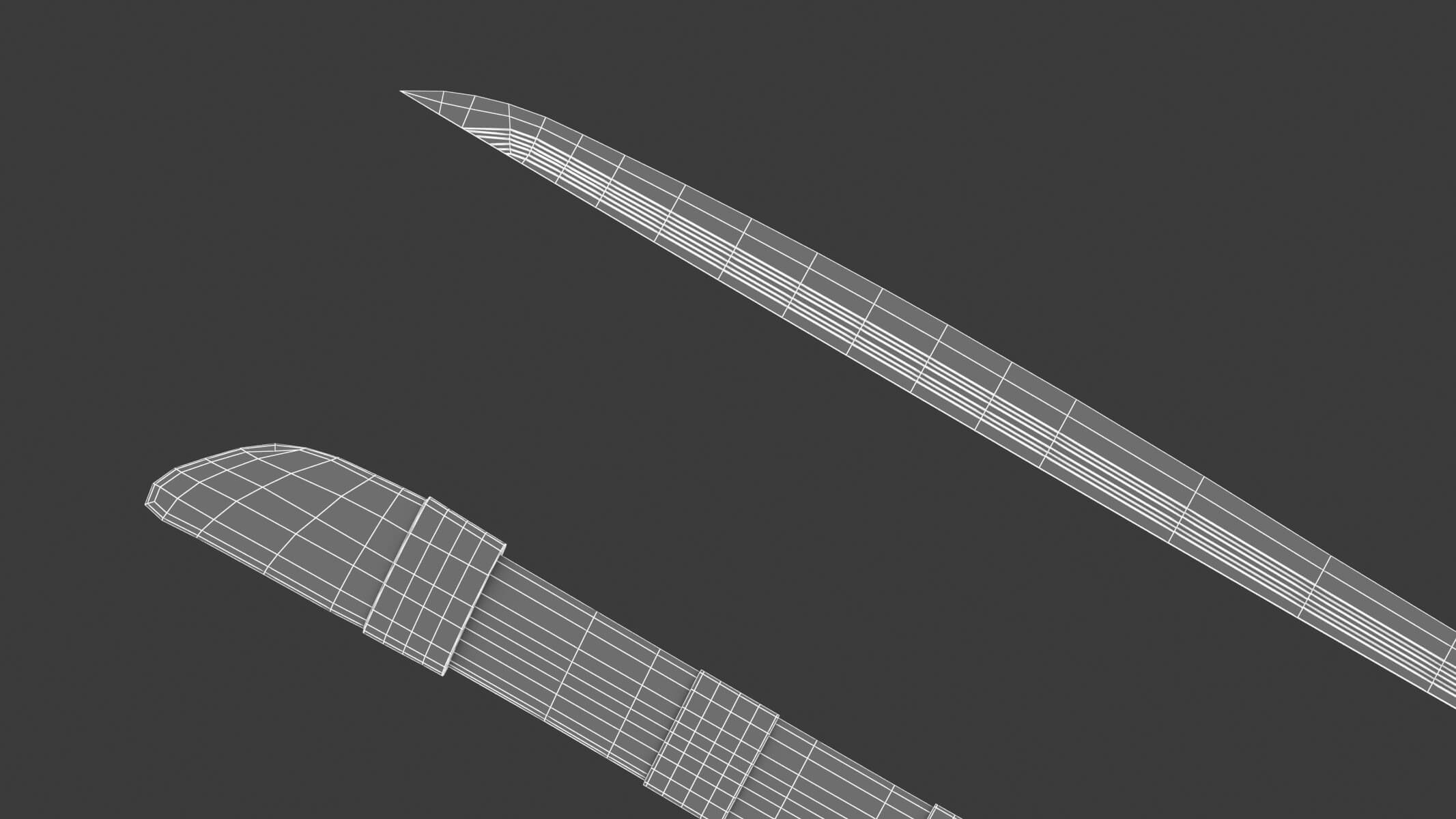 Badik Sword - 3D Model by frezzy
