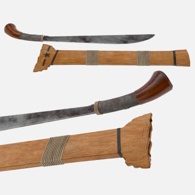 Bangkung Sword - 3D Model by frezzy