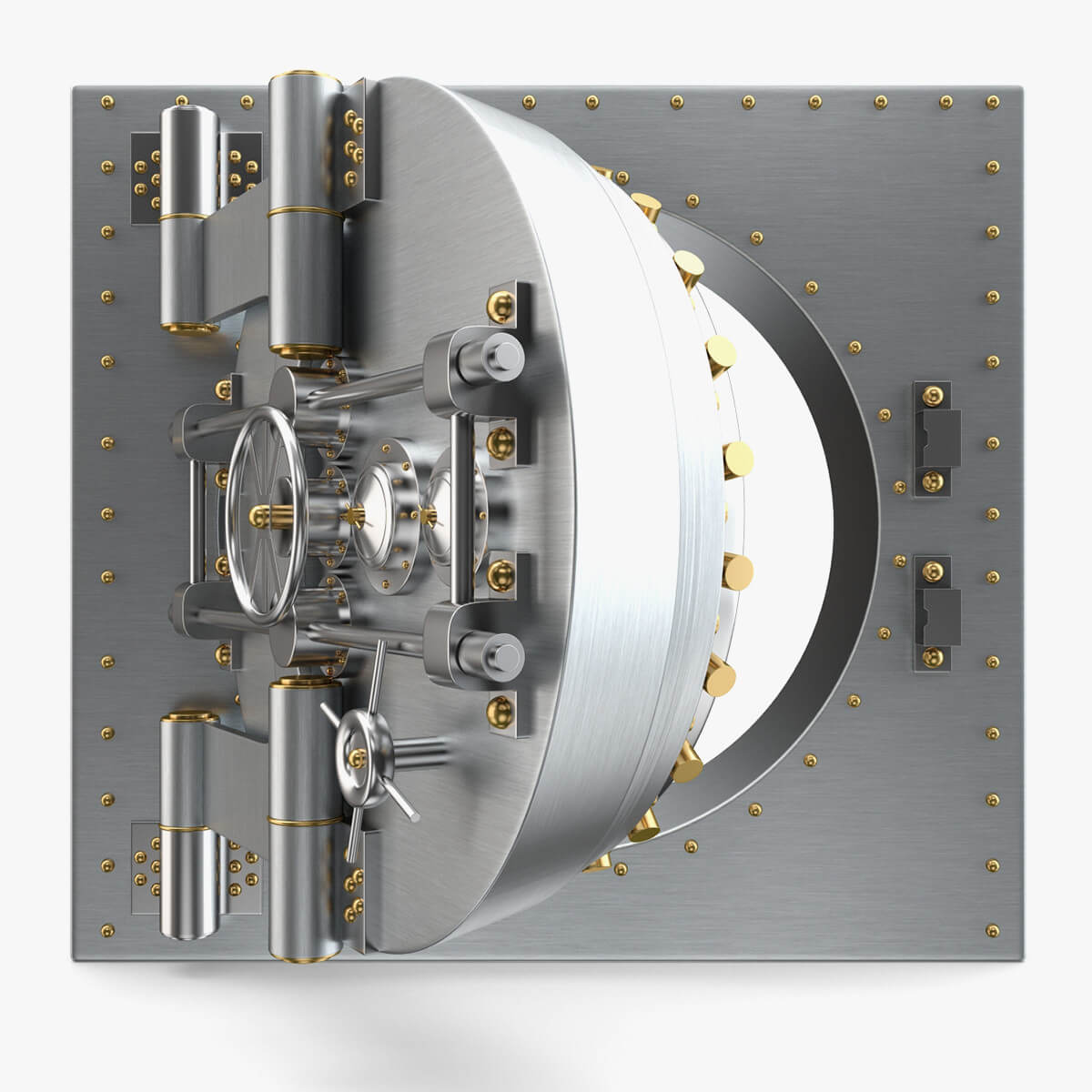 Bank Vault Door - 3D Model by frezzy