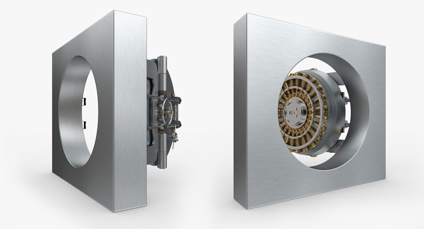 Bank Vault Door - 3D Model by frezzy
