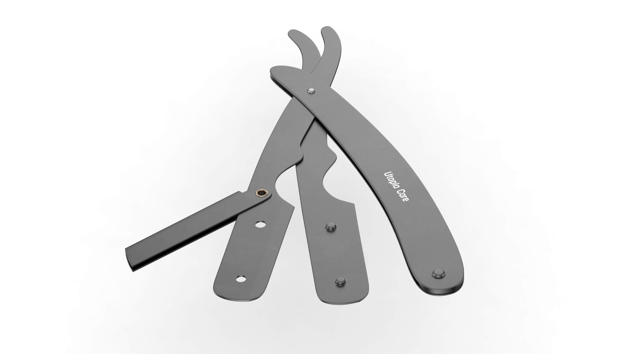 Barber Straight Edge Razor - 3D Model by frezzy