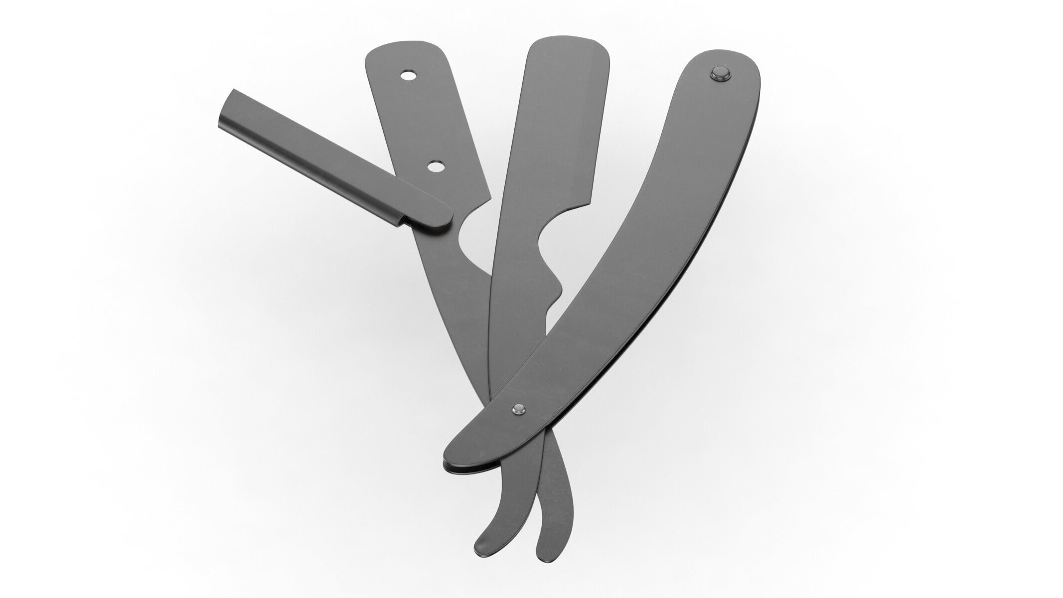 Barber Straight Edge Razor - 3D Model by frezzy