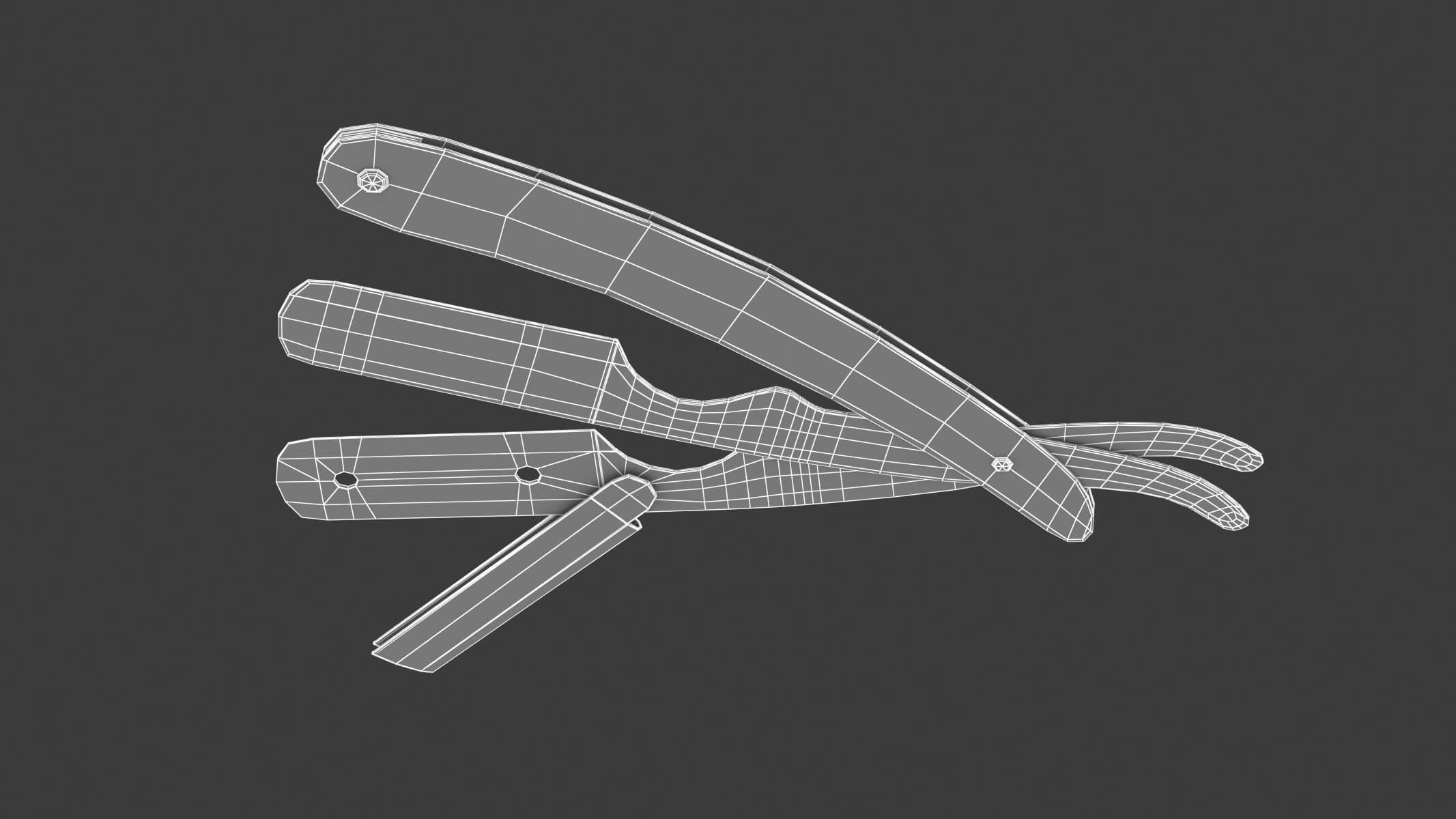 Straight Edge Razor Drawing