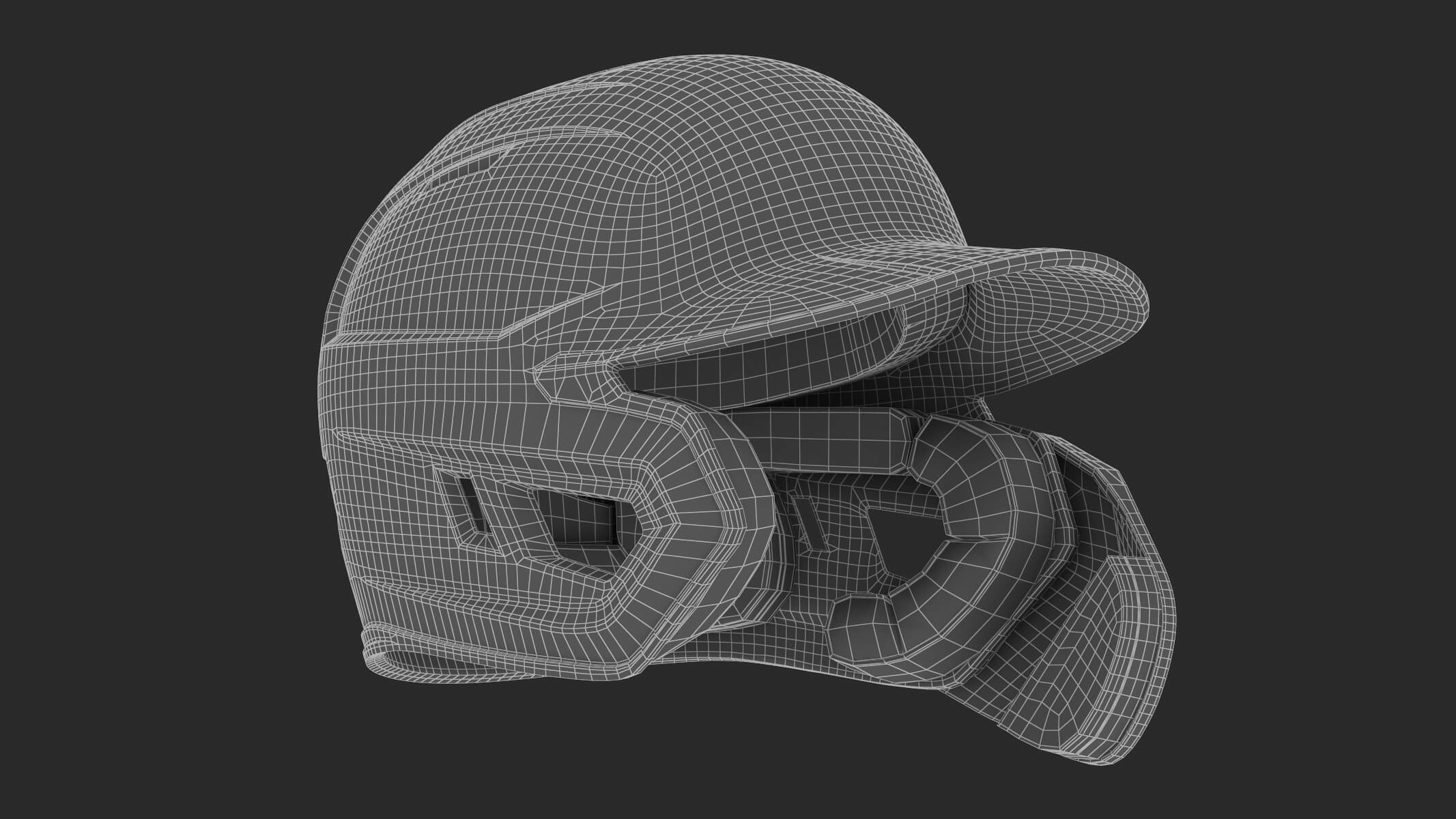 Baseball Helmet Generic - 3D Model by frezzy