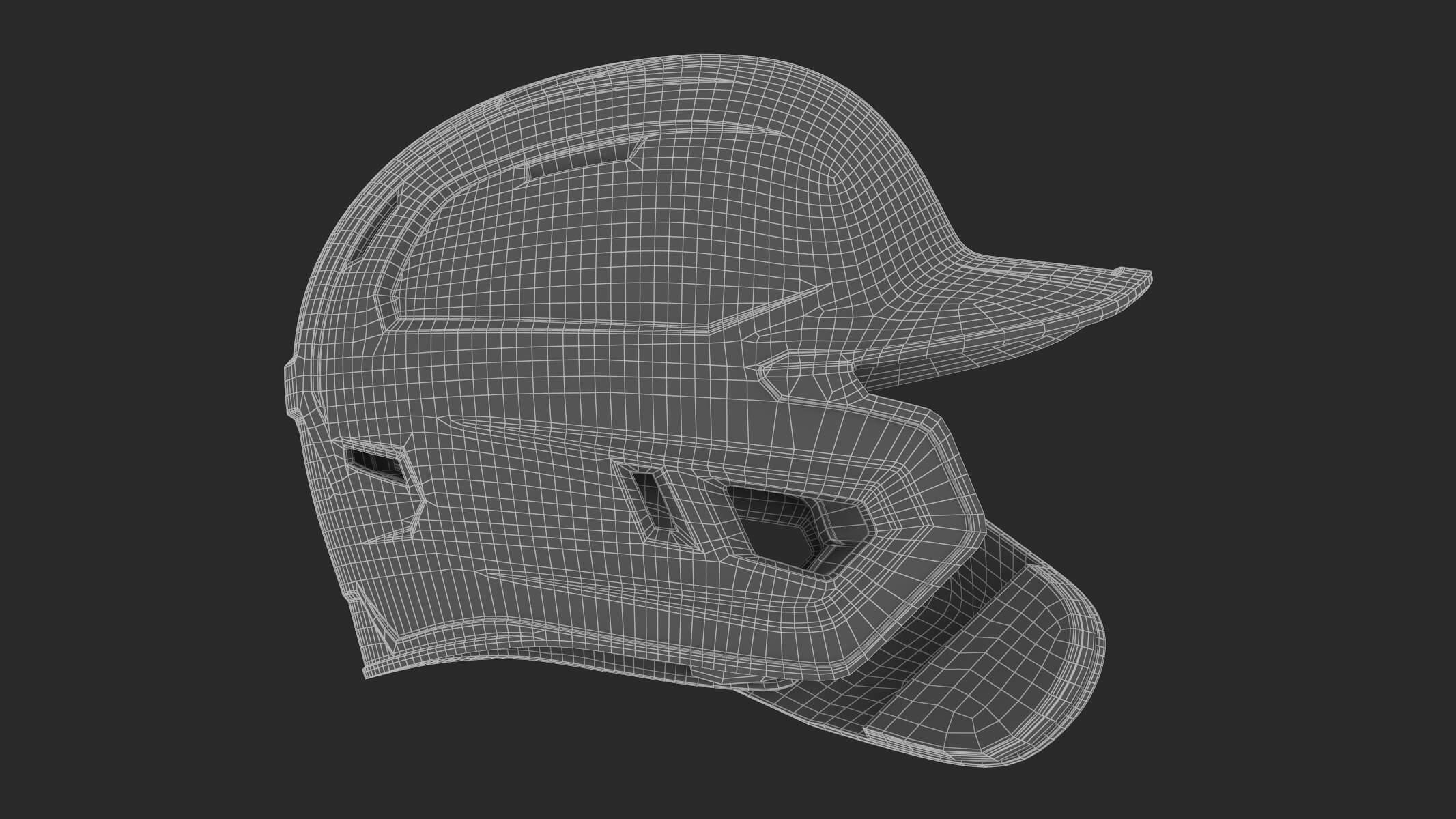 Baseball Helmet Generic - 3D Model by frezzy