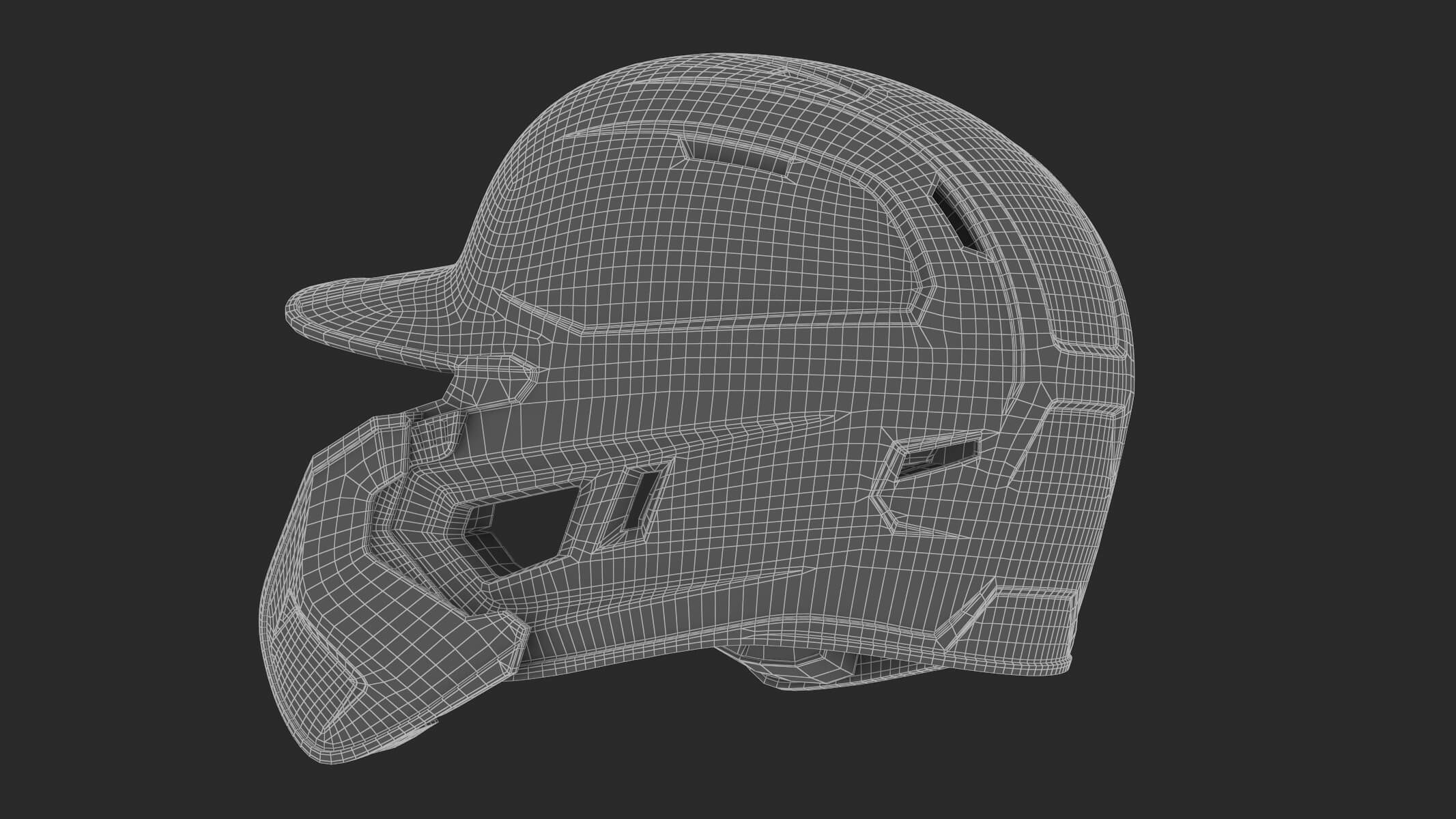 Baseball Helmet Generic - 3D Model by frezzy