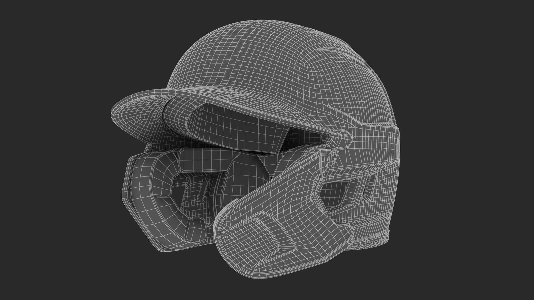 Baseball Helmet Generic - 3D Model by frezzy