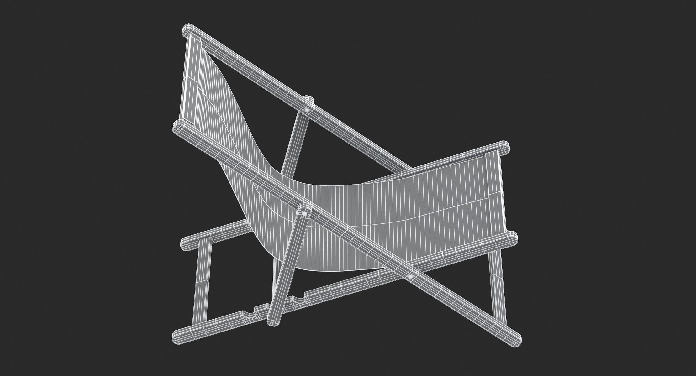 Beach Chair - 3D Model by frezzy