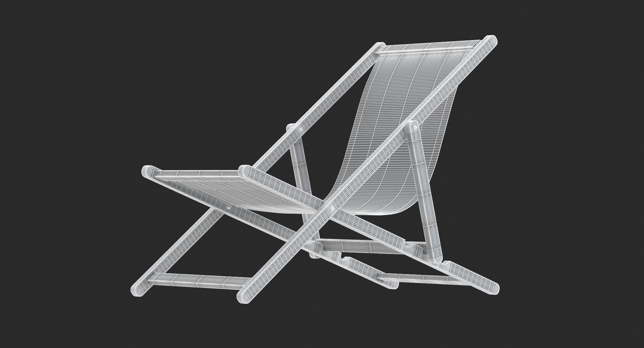 Beach Chair - 3D Model by frezzy