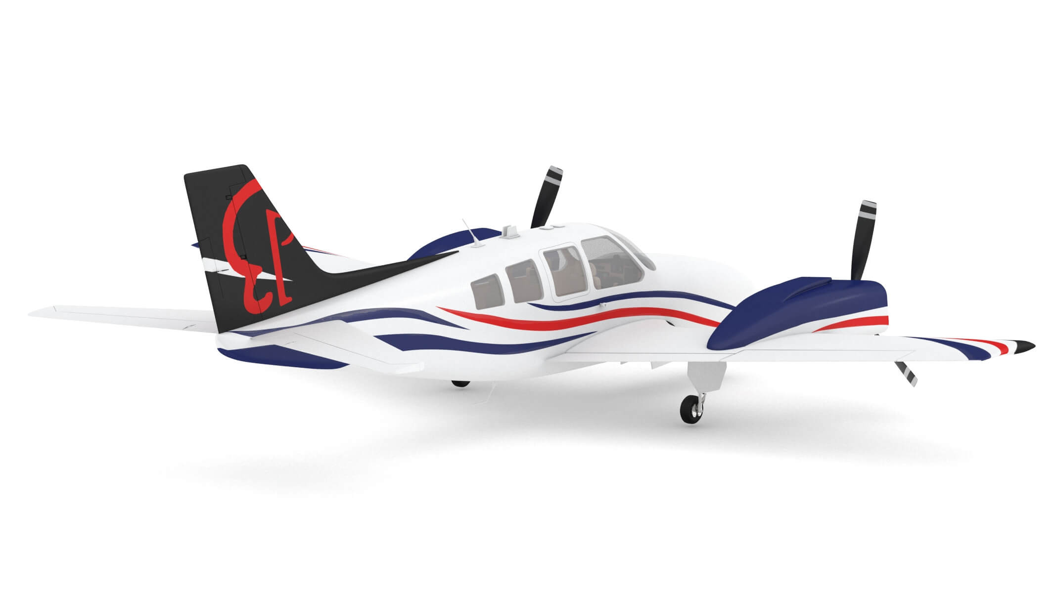 Beechcraft Baron G58 - 3D Model by frezzy