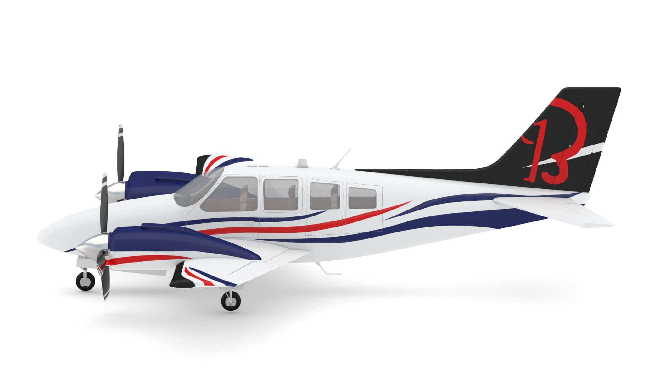 Beechcraft Baron G58 - 3D Model by frezzy