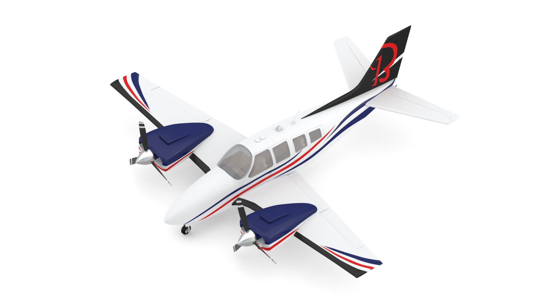 Beechcraft Baron G58 - 3D Model by frezzy