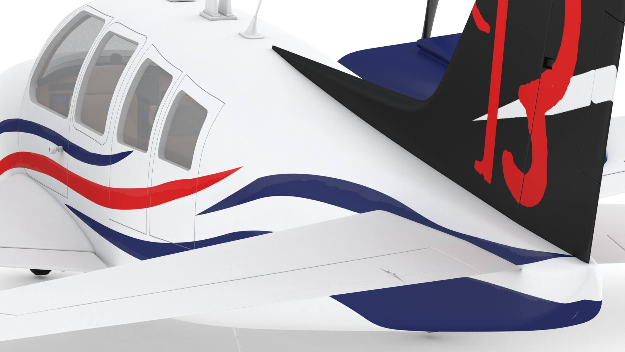 Beechcraft Baron G58 - 3D Model by frezzy