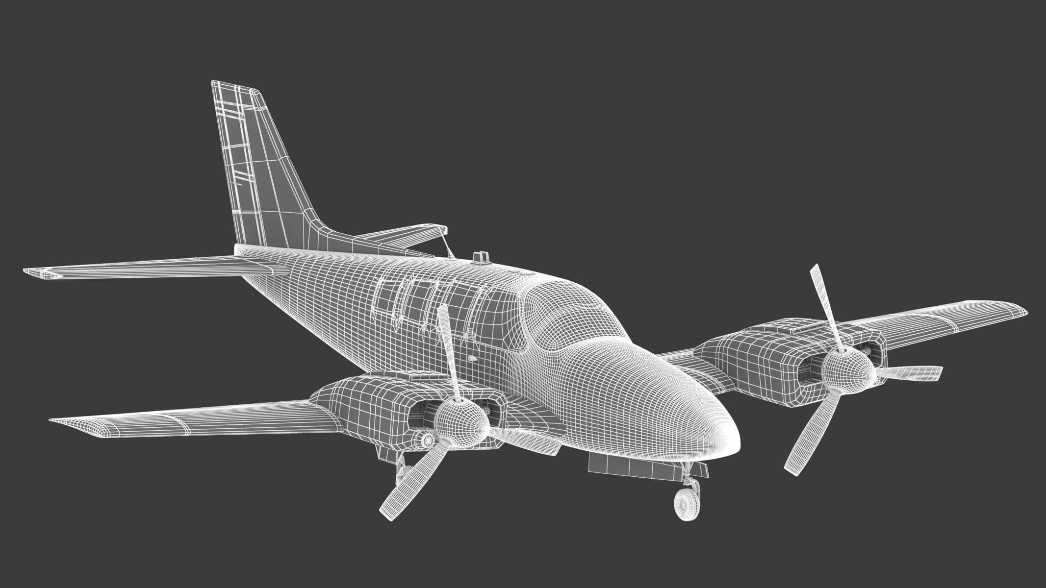 Beechcraft Baron G58 - 3D Model by frezzy