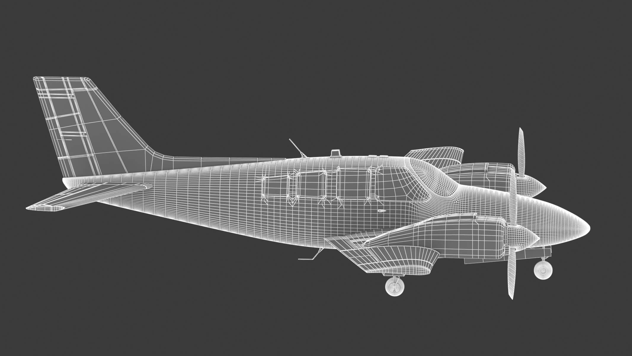 Beechcraft Baron G58 - 3D Model by frezzy