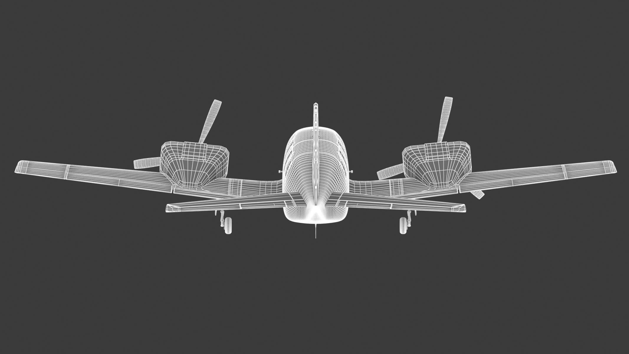 Beechcraft Baron G58 - 3D Model by frezzy