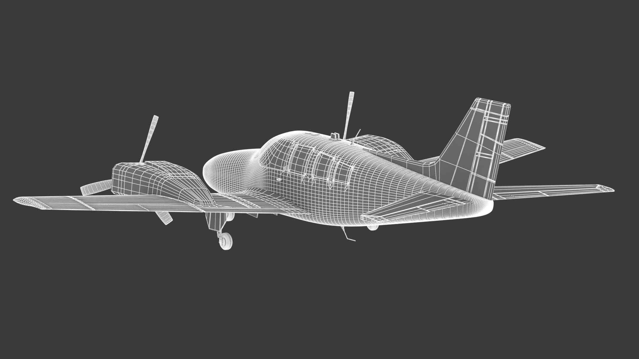 Beechcraft Baron G58 - 3D Model by frezzy