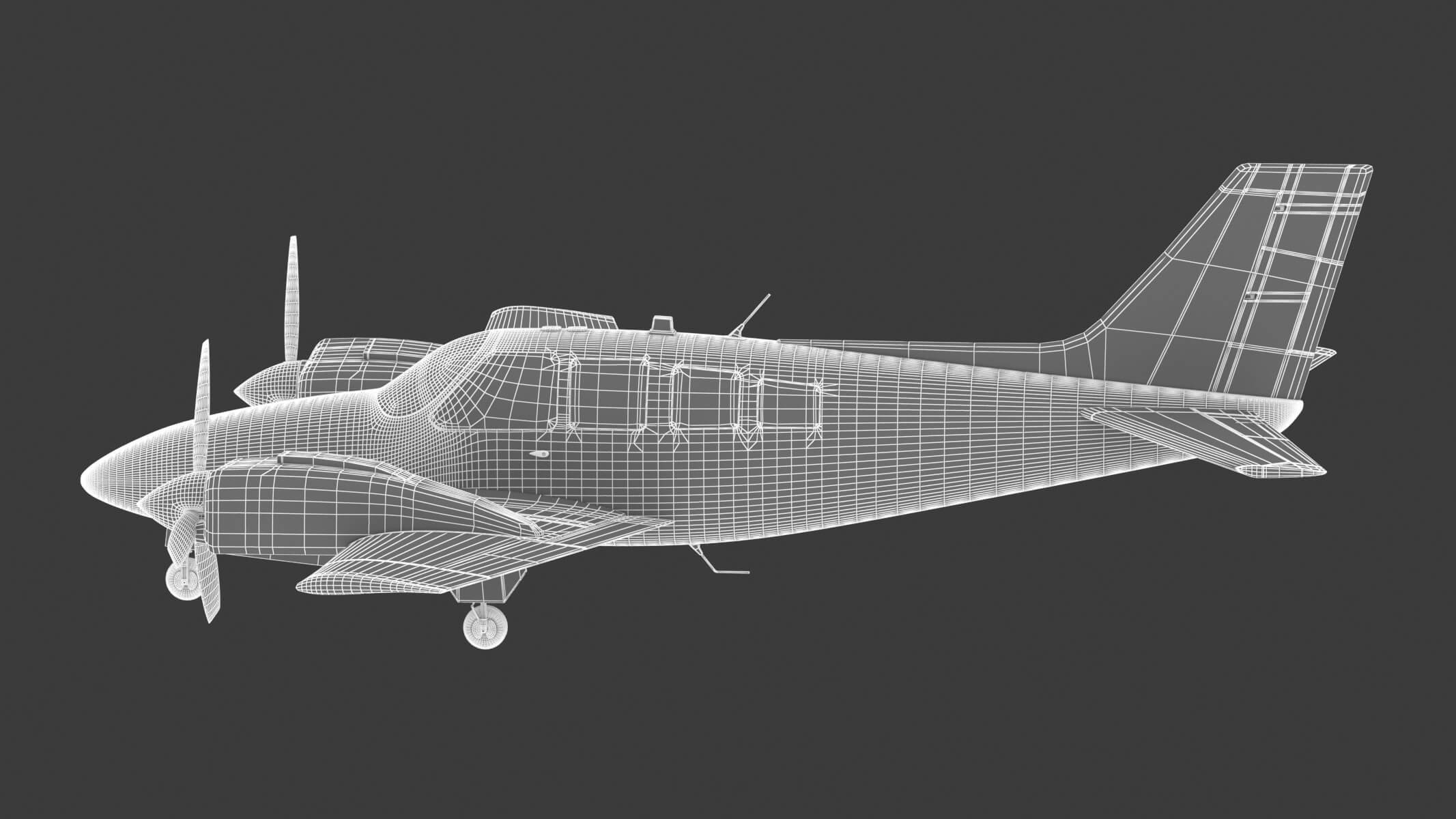 Beechcraft Baron G58 - 3D Model by frezzy