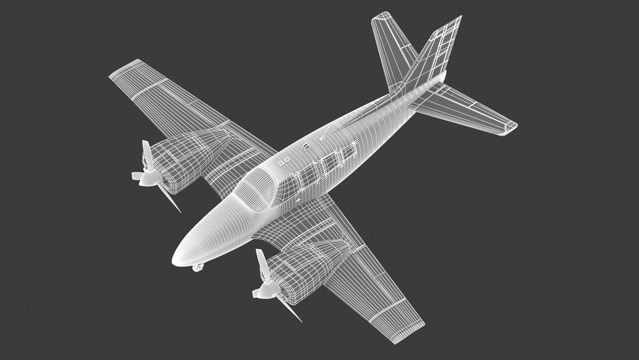 Beechcraft Baron G58 - 3D Model by frezzy