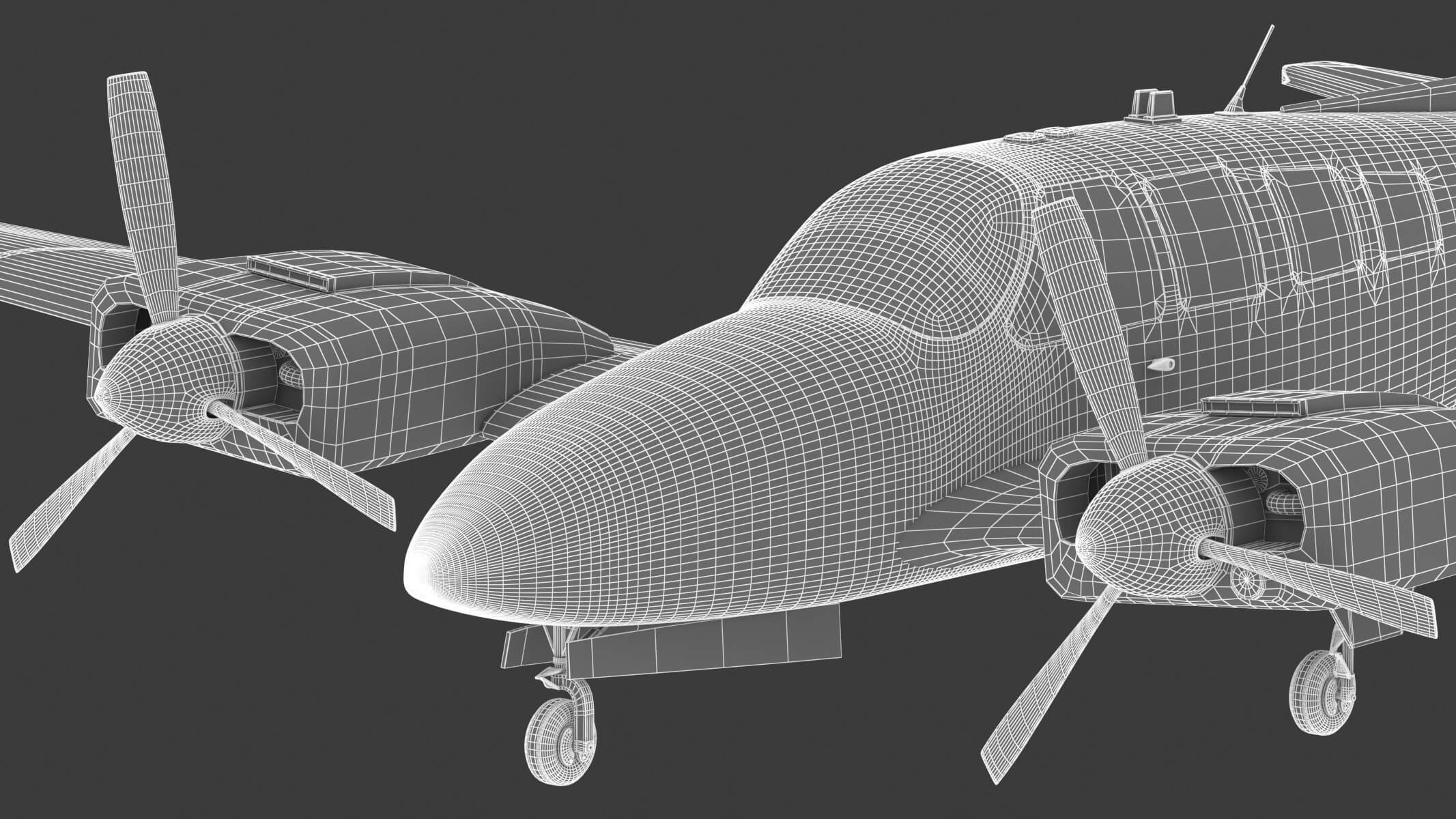 Beechcraft Baron G58 - 3D Model by frezzy