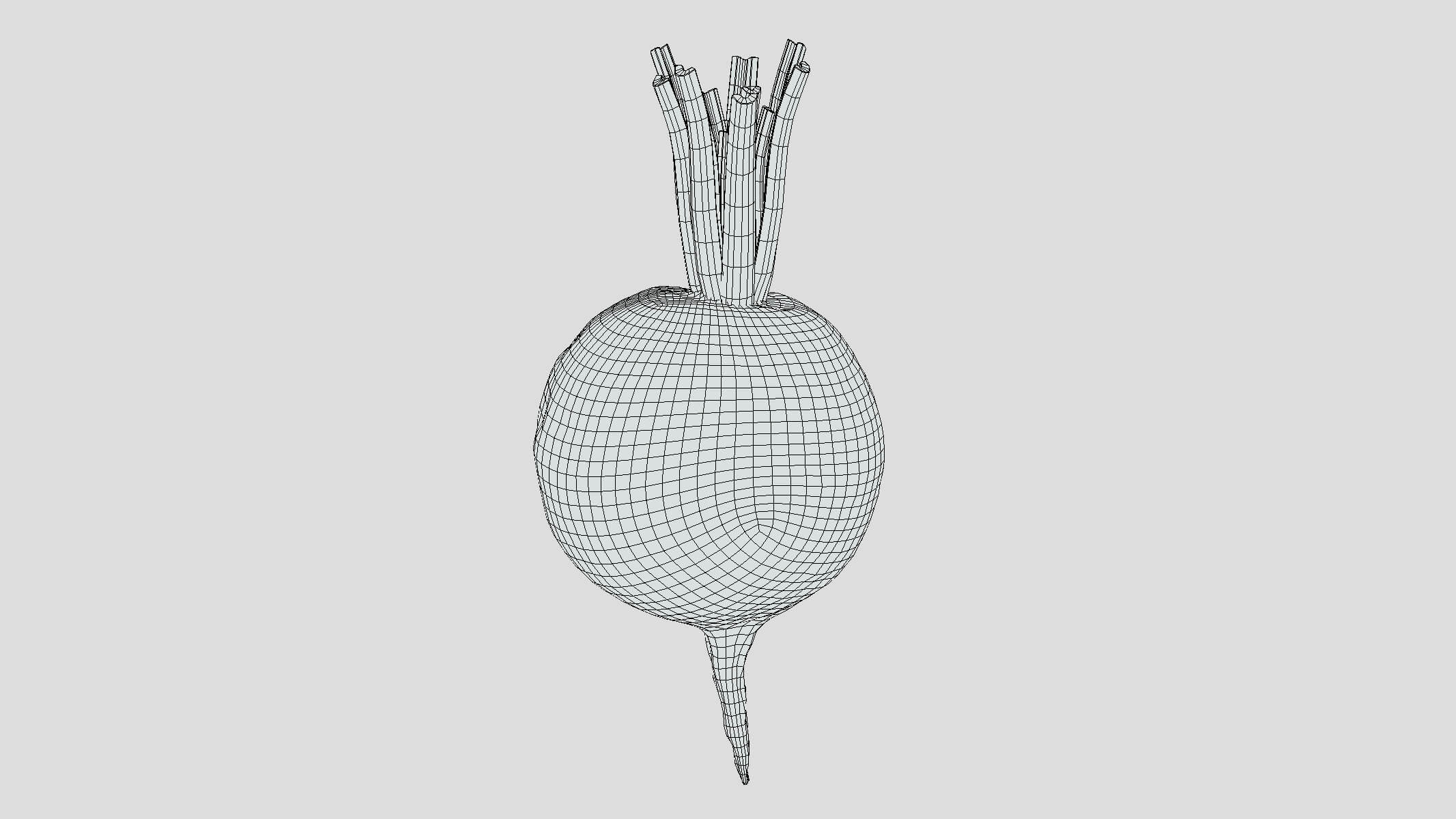 Beetroot Low Poly - 3D Model by frezzy