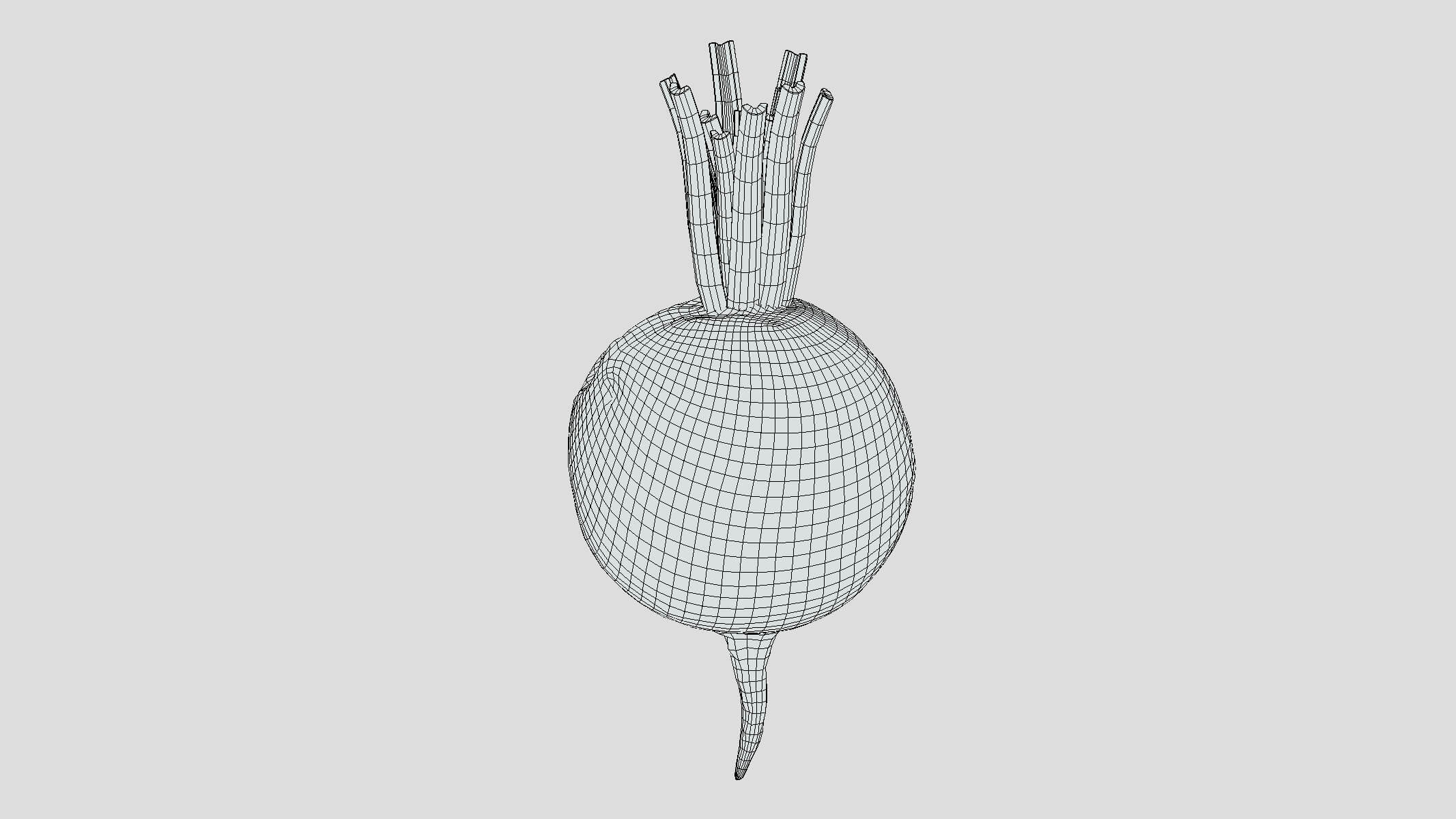 Beetroot Low Poly - 3D Model by frezzy