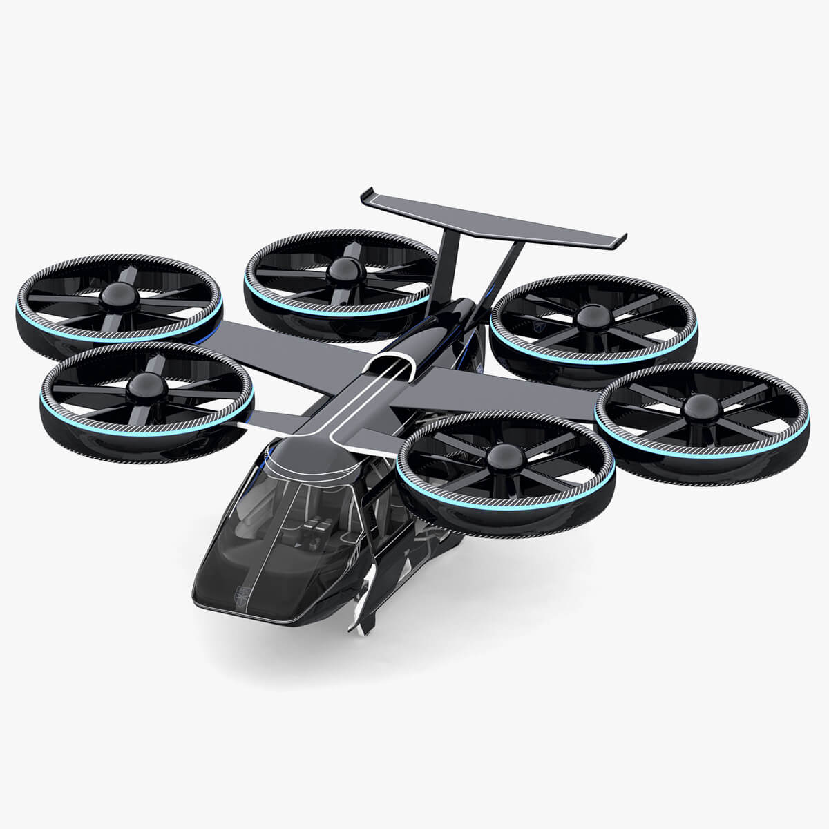 Bell Taxi Air - 3D Model by frezzy