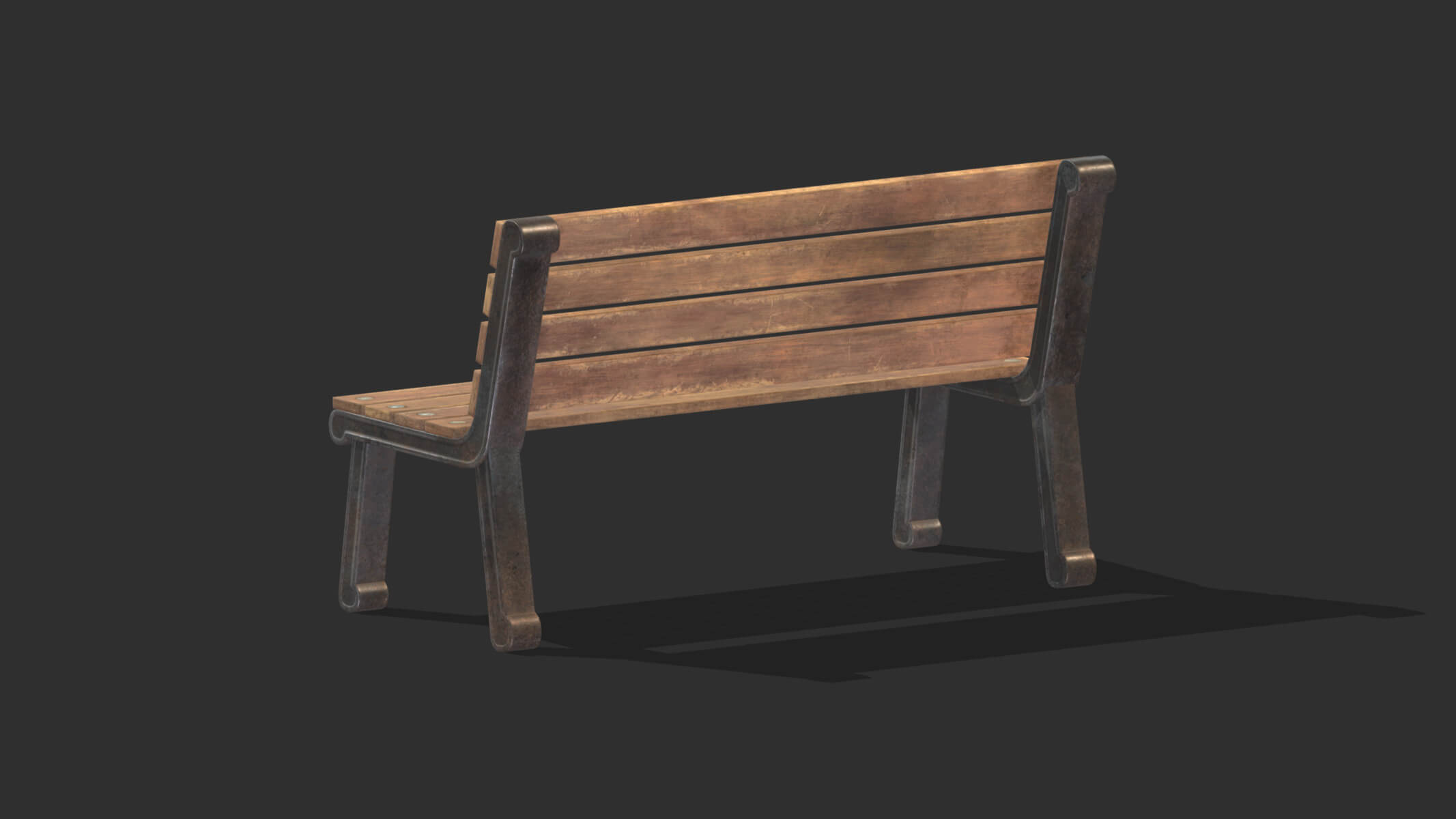 Bench 04 Low Poly - 3D Model by frezzy