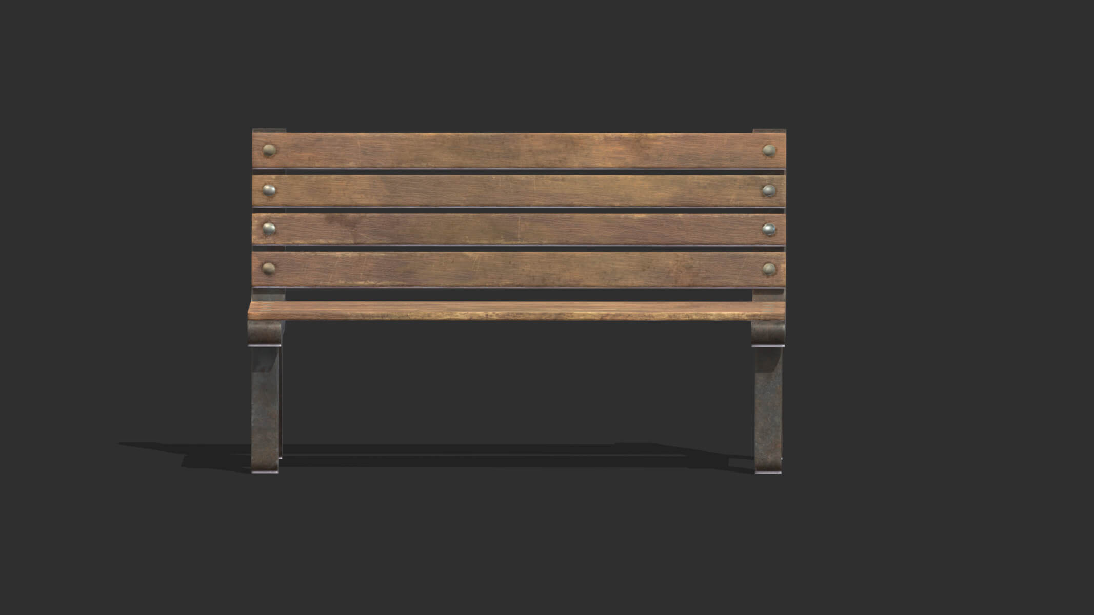 Bench 04 Low Poly - 3D Model by frezzy